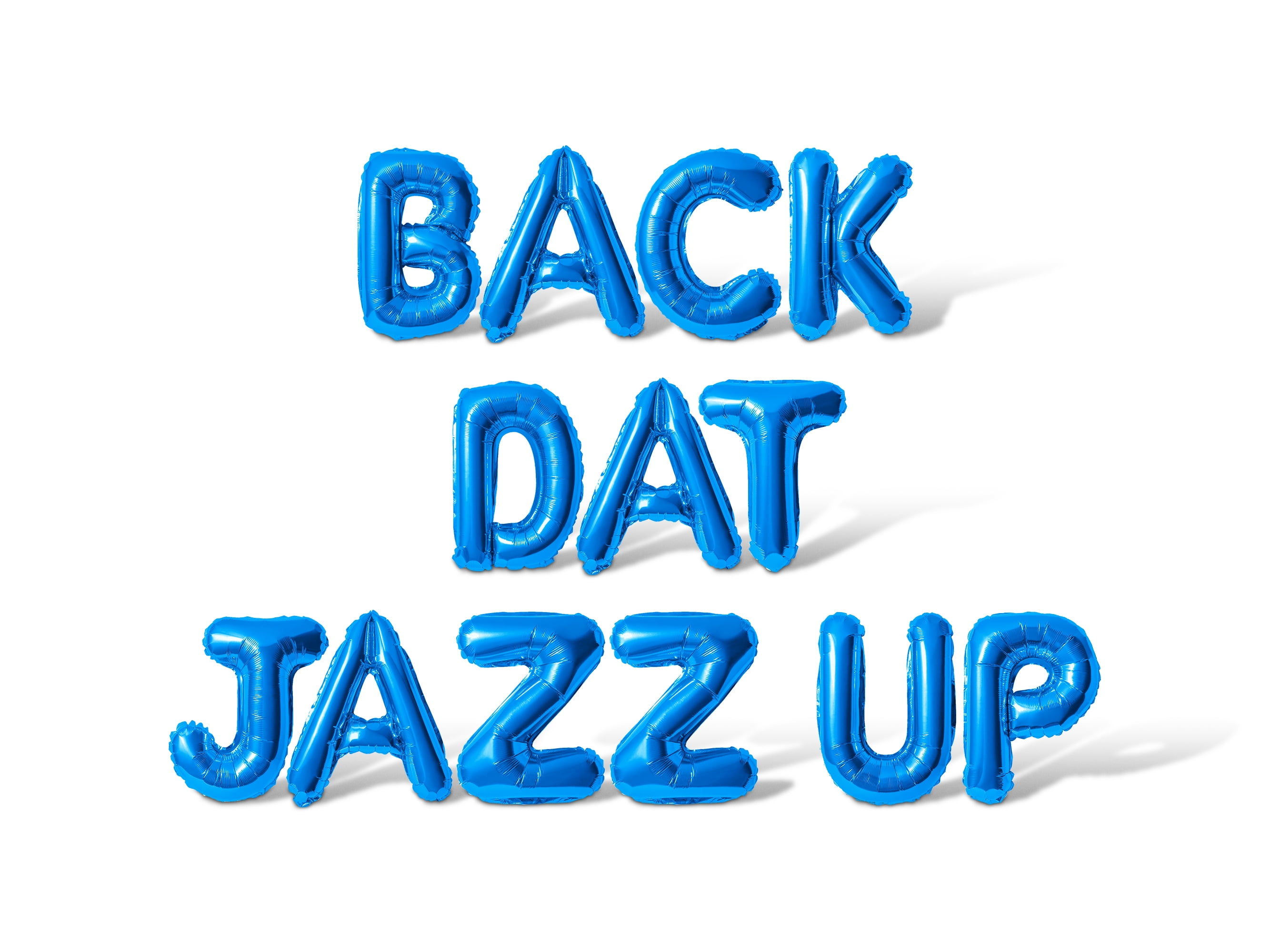 Letter Balloons - BACK DAT JAZZ UP 16" Inch Alphabet Letters Foil Mylar ...