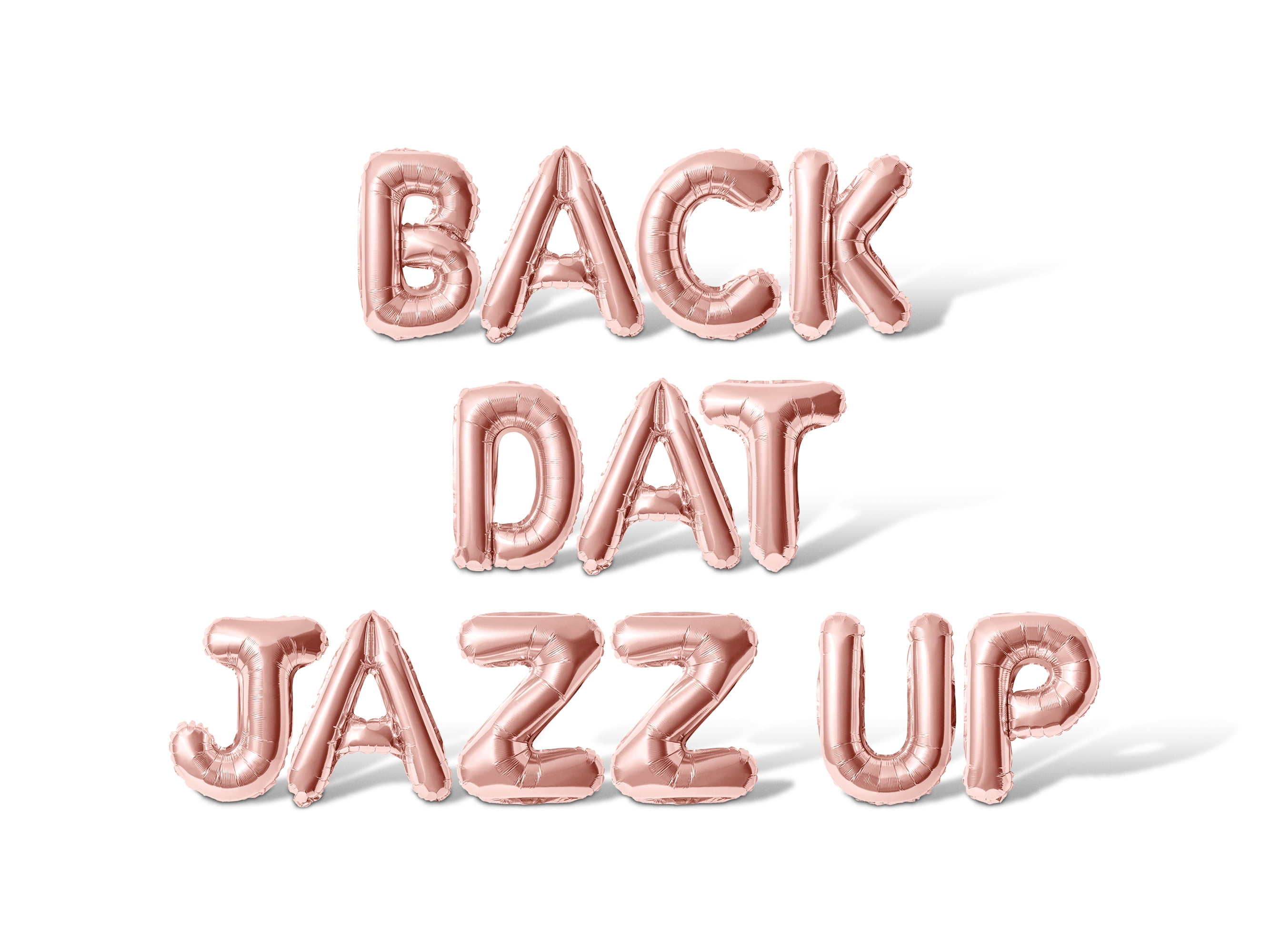 Letter Balloons - BACK DAT JAZZ UP 16" Inch Alphabet Letters Foil Mylar ...