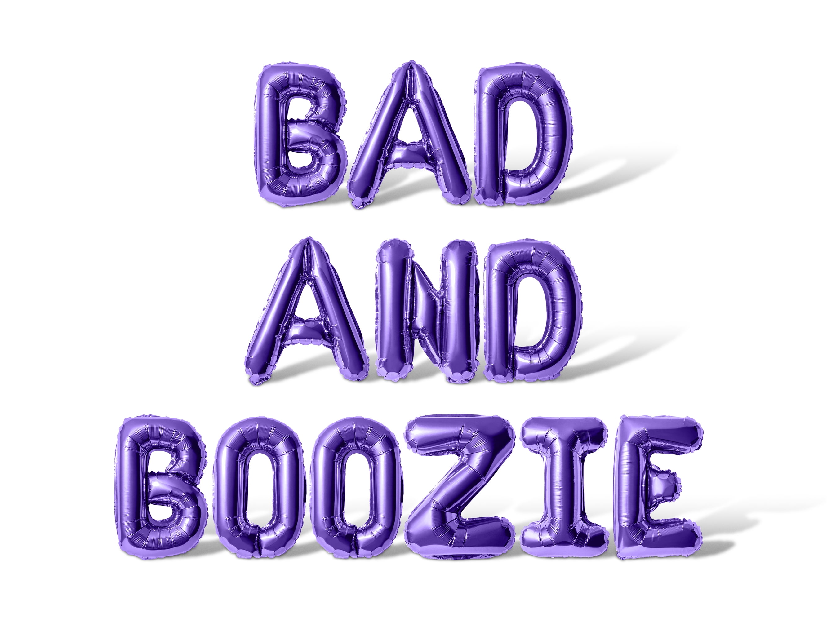 Letter Balloons - BAD AND BOOZIE 16" Inch Alphabet Letters Foil Mylar ...