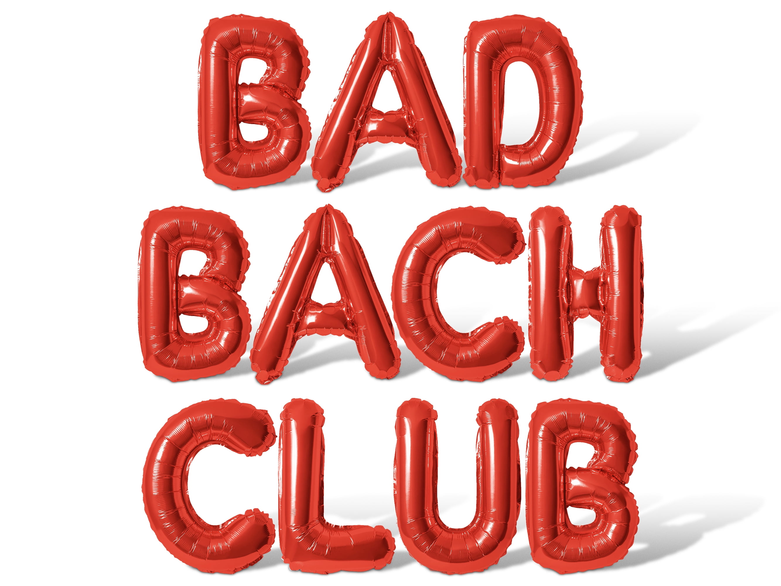 Letter Balloons - BAD BACH CLUB 16" Inch Alphabet Letters Foil Mylar ...