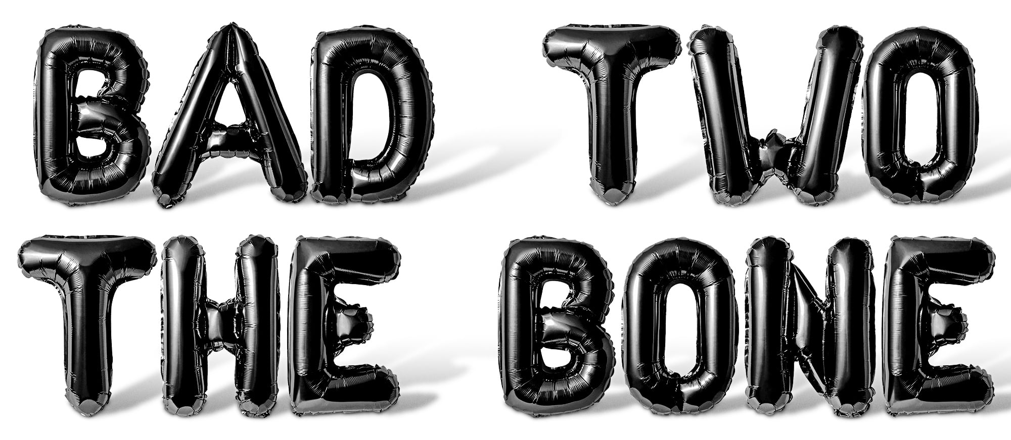 Letter Balloons - BAD TWO THE BONE 16" Inch Alphabet Letters Foil Mylar ...