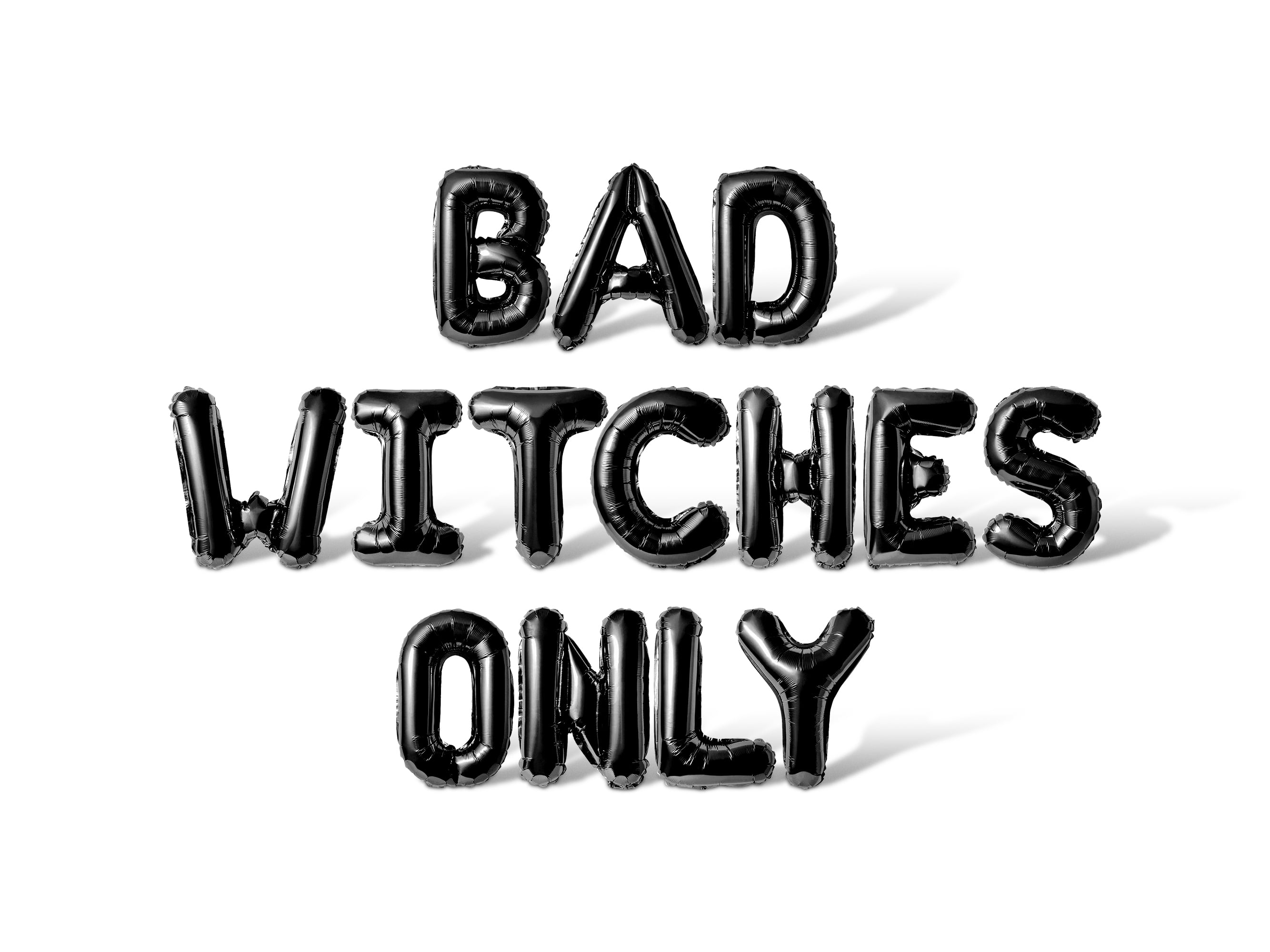 Letter Balloons - BAD WITCHES ONLY 16" Inch Alphabet Letters Foil Mylar ...