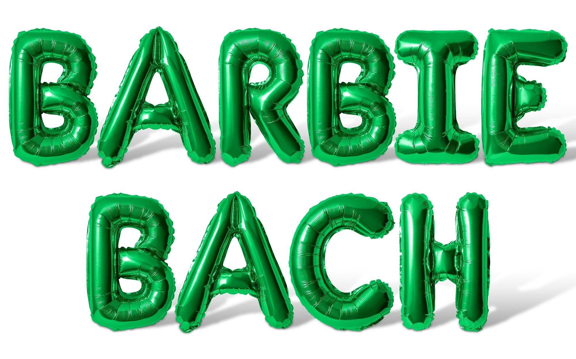 Letter Balloons - BARBIE BACH 16" Inch Alphabet Letters Foil Mylar ...