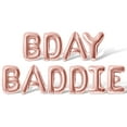 Letter Balloons - BDAY BADDIE 16" Inch Alphabet Letters Foil Mylar ...