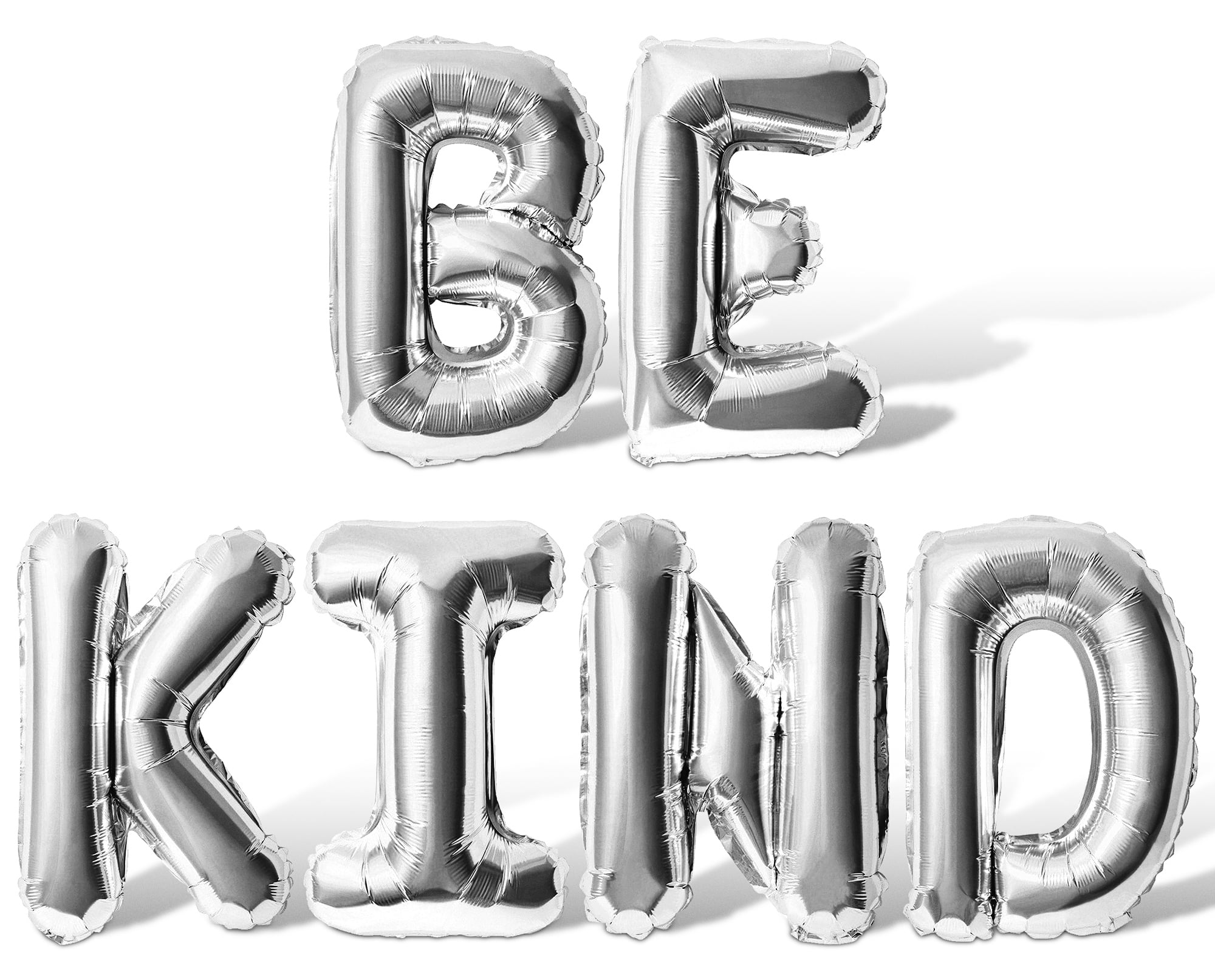 Letter Balloons - BE KIND 16" Inch Alphabet Letters Foil Mylar Balloon ...