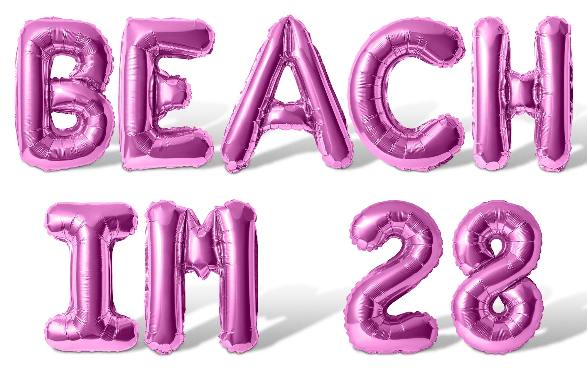 Letter Balloons - BEACH IM 28 16" Inch Alphabet Letters Foil Mylar ...