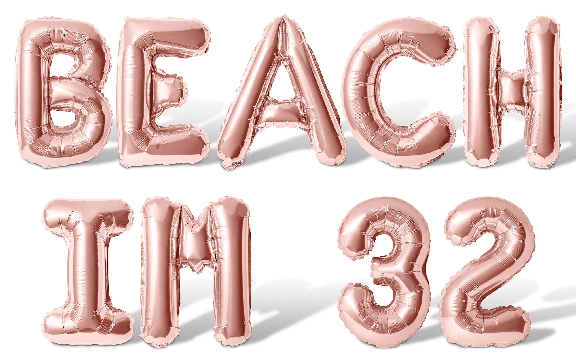 Letter Balloons - BEACH IM 32 16" Inch Alphabet Letters Foil Mylar ...