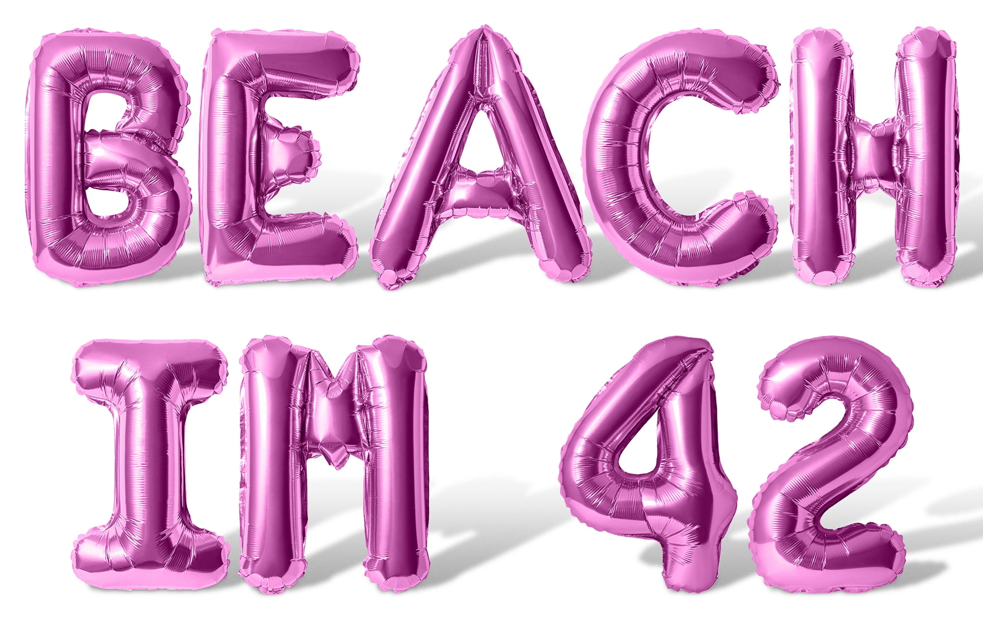 Letter Balloons - BEACH IM 42 16" Inch Alphabet Letters Foil Mylar ...