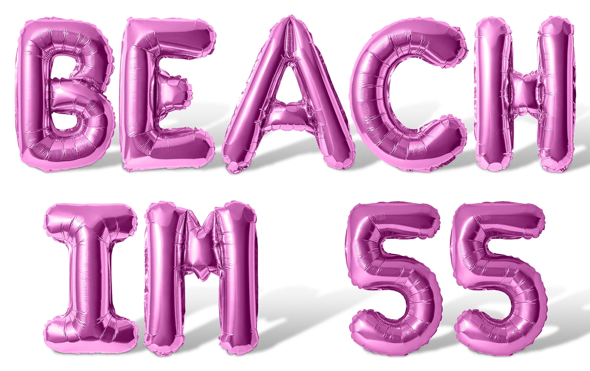 Letter Balloons - BEACH IM 55 16" Inch Alphabet Letters Foil Mylar ...