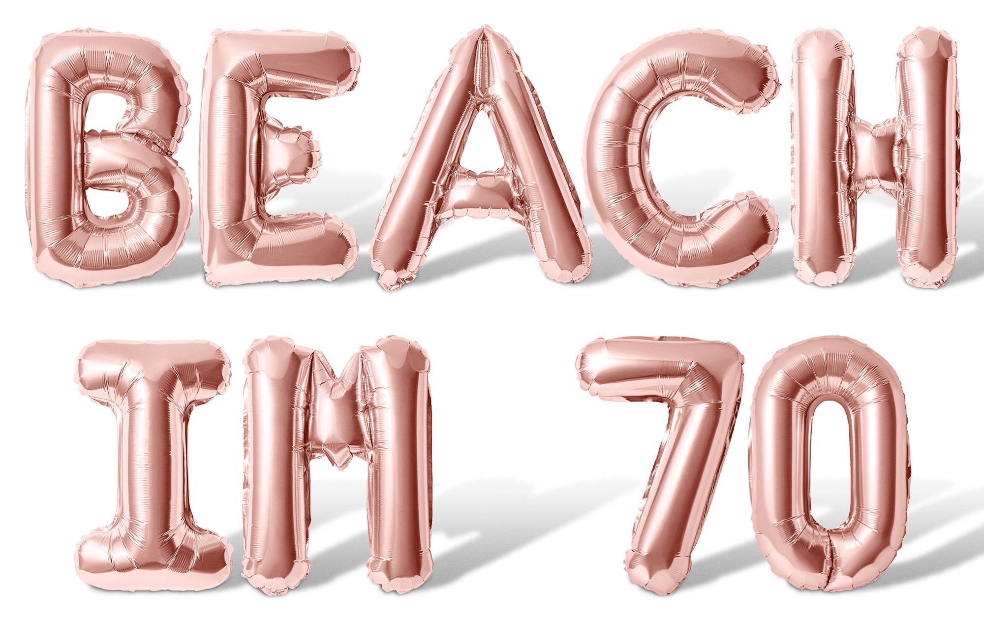 Letter Balloons - BEACH IM 70 16" Inch Alphabet Letters Foil Mylar ...