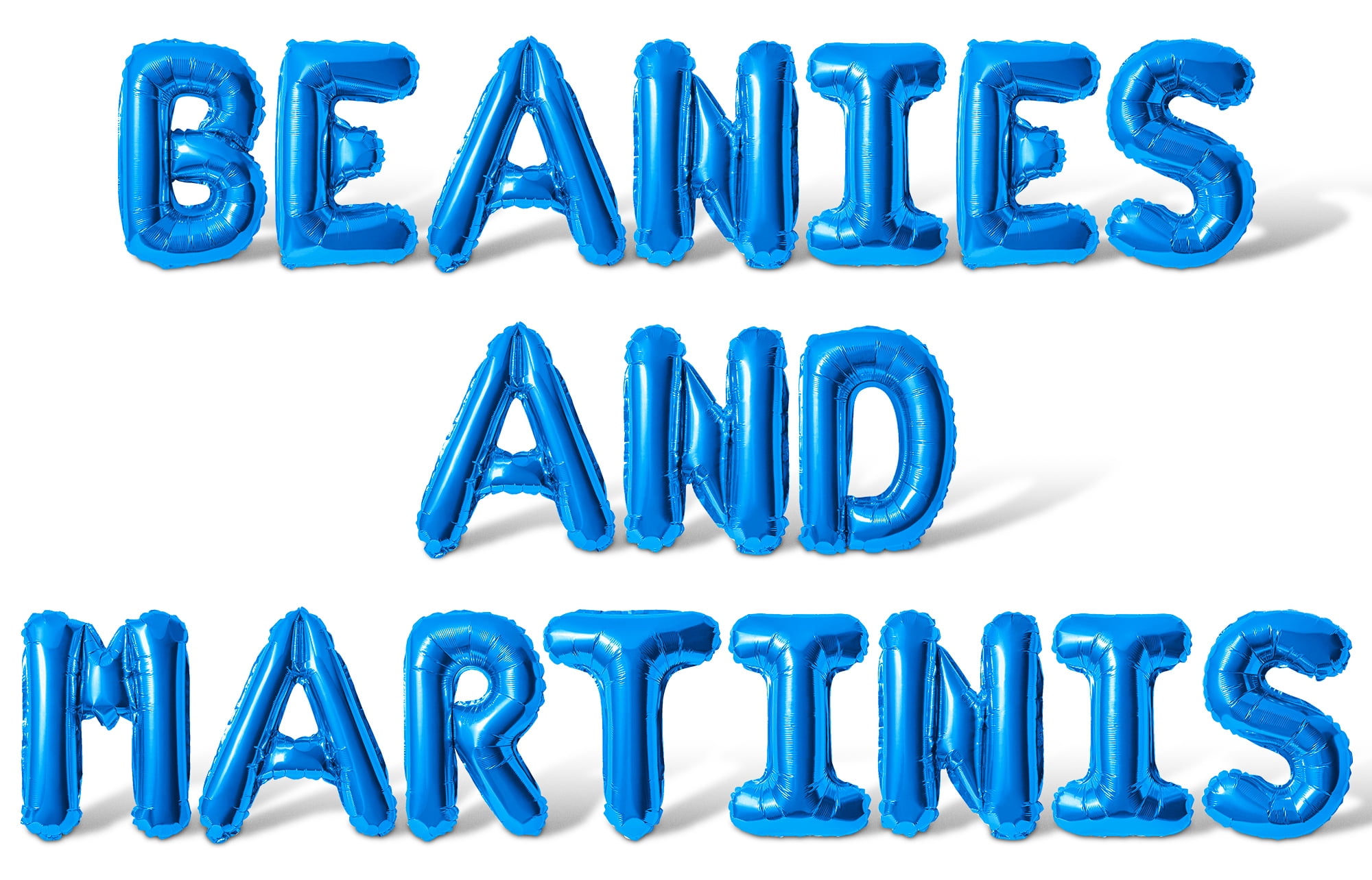 Letter Balloons - BEANIES AND MARTINIS 16" Inch Alphabet Letters Foil ...