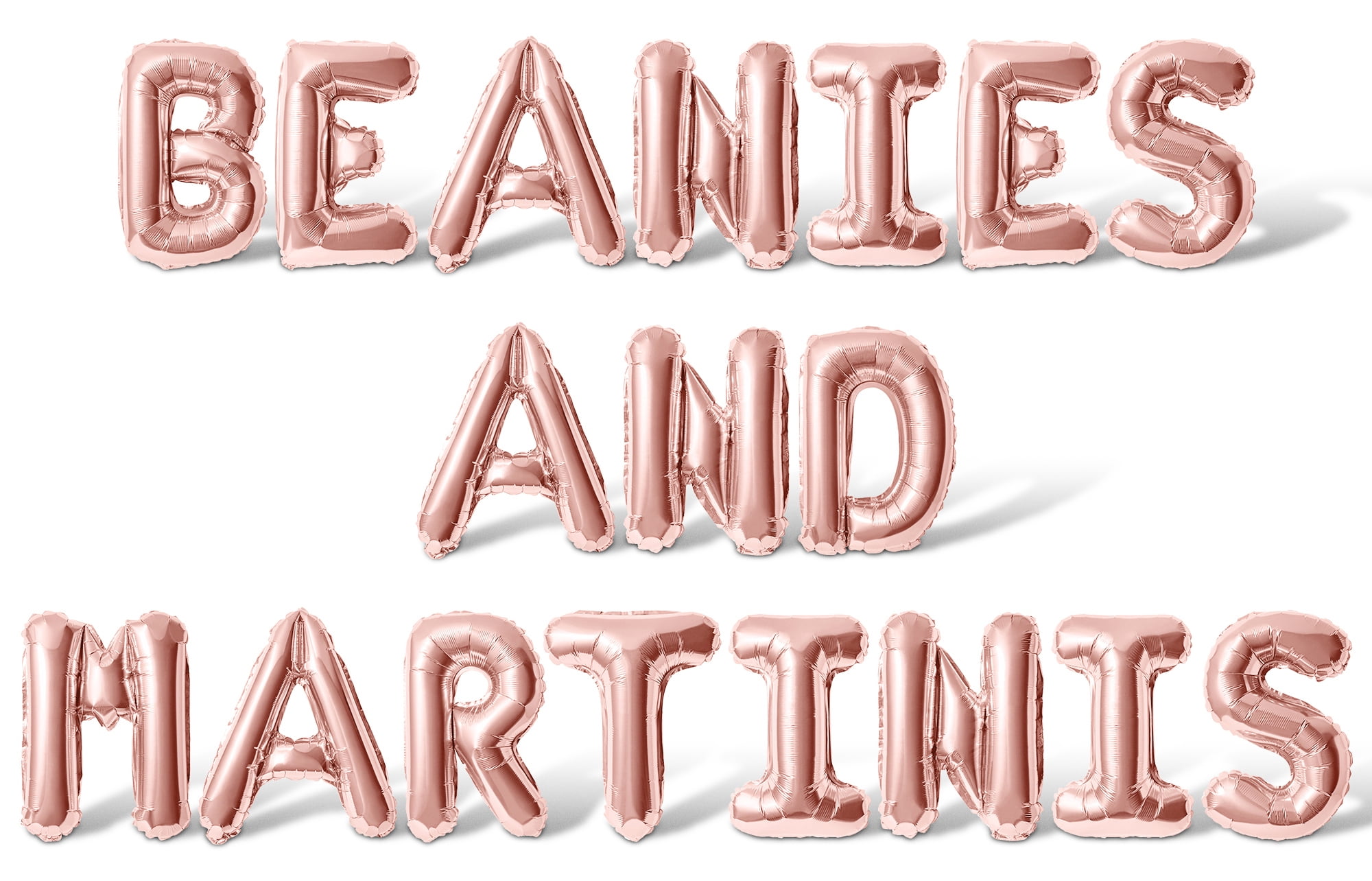 Letter Balloons - BEANIES AND MARTINIS 16" Inch Alphabet Letters Foil ...