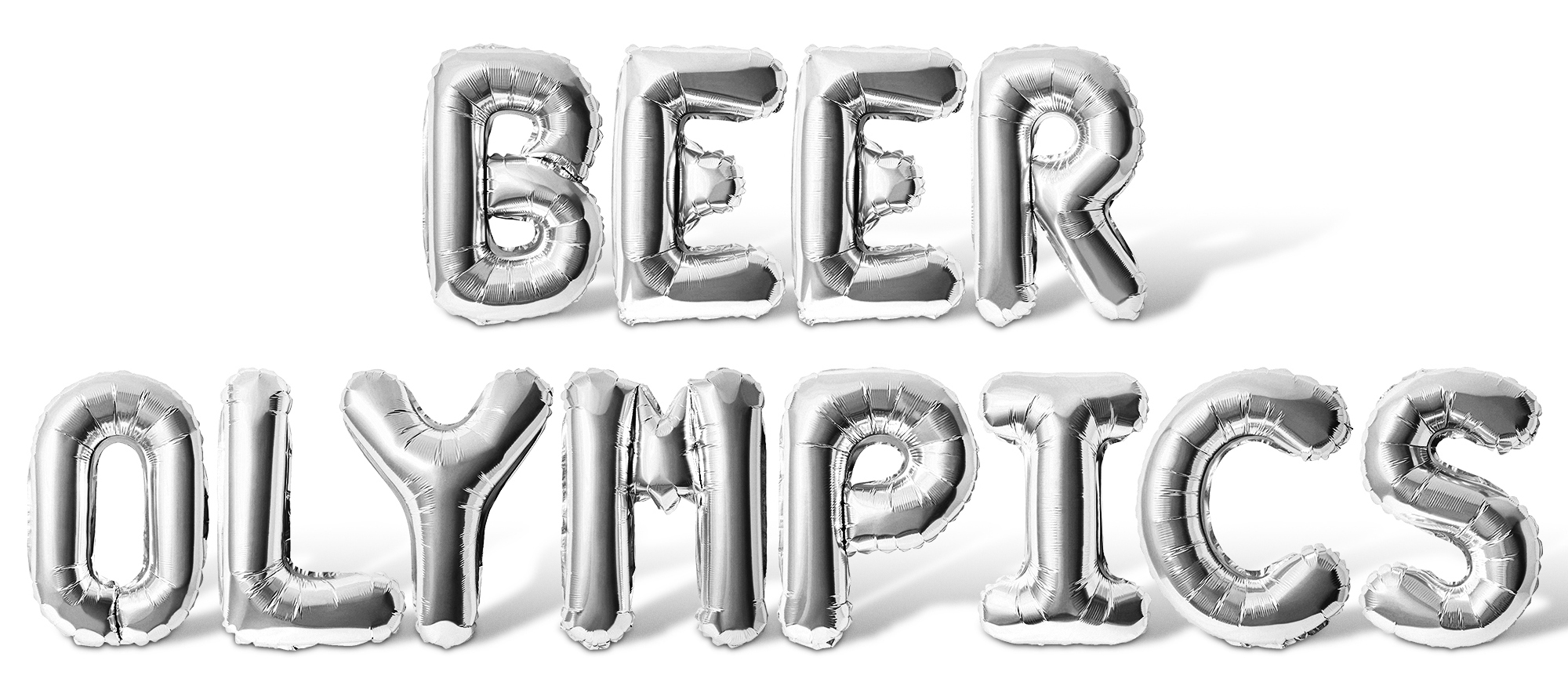 Letter Balloons - BEER OLYMPICS 16" Inch Alphabet Letters Foil Mylar ...