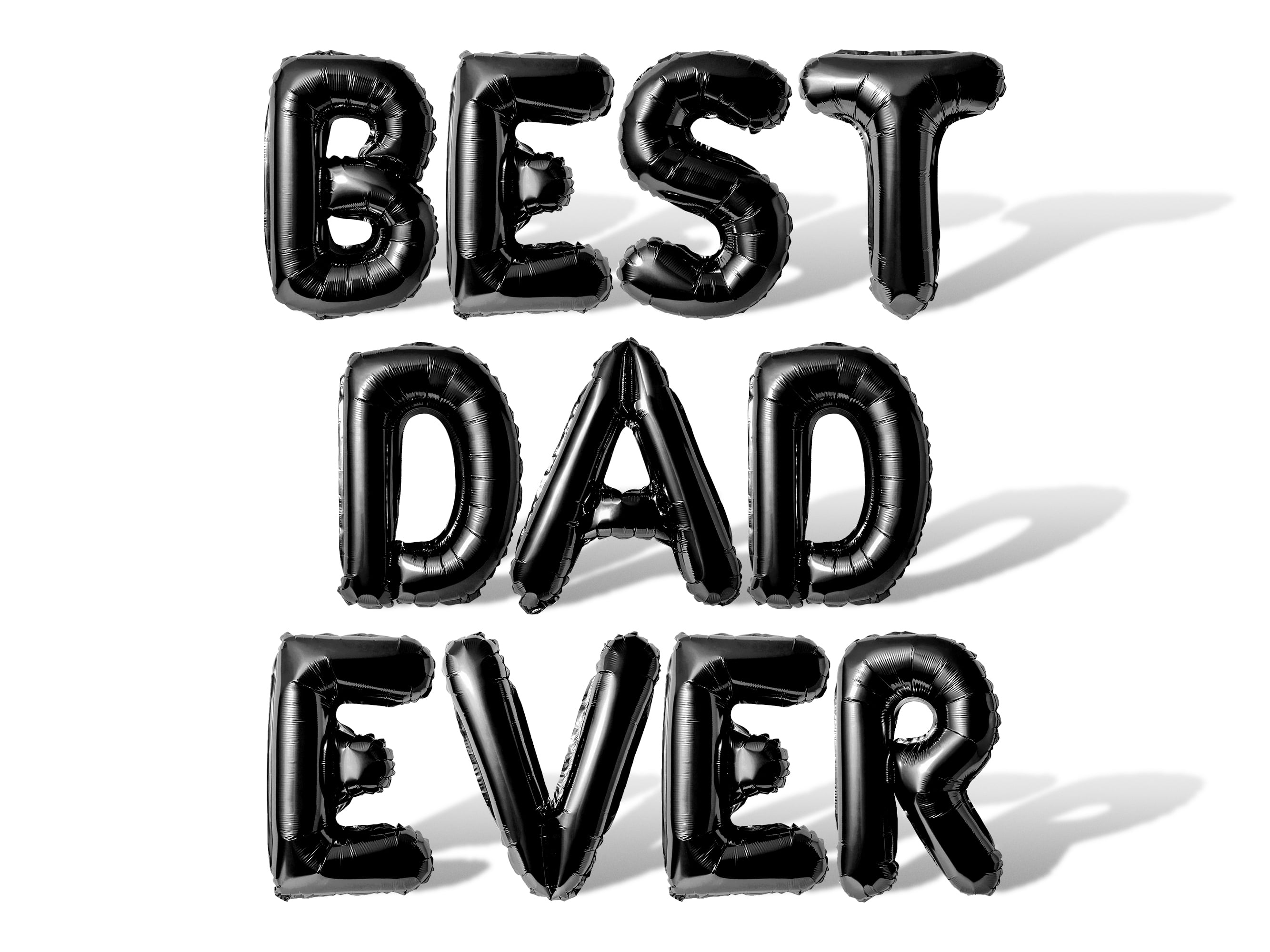 Letter Balloons - BEST DAD EVER 16" Inch Alphabet Letters Foil Mylar ...