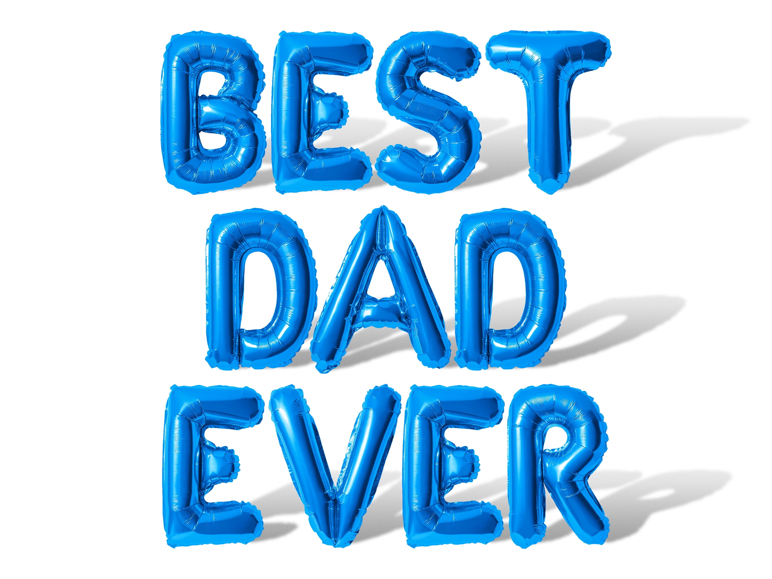 Floating Away Balloon Company BEST DAD EVER Letter Balloon Banner, Foil ...