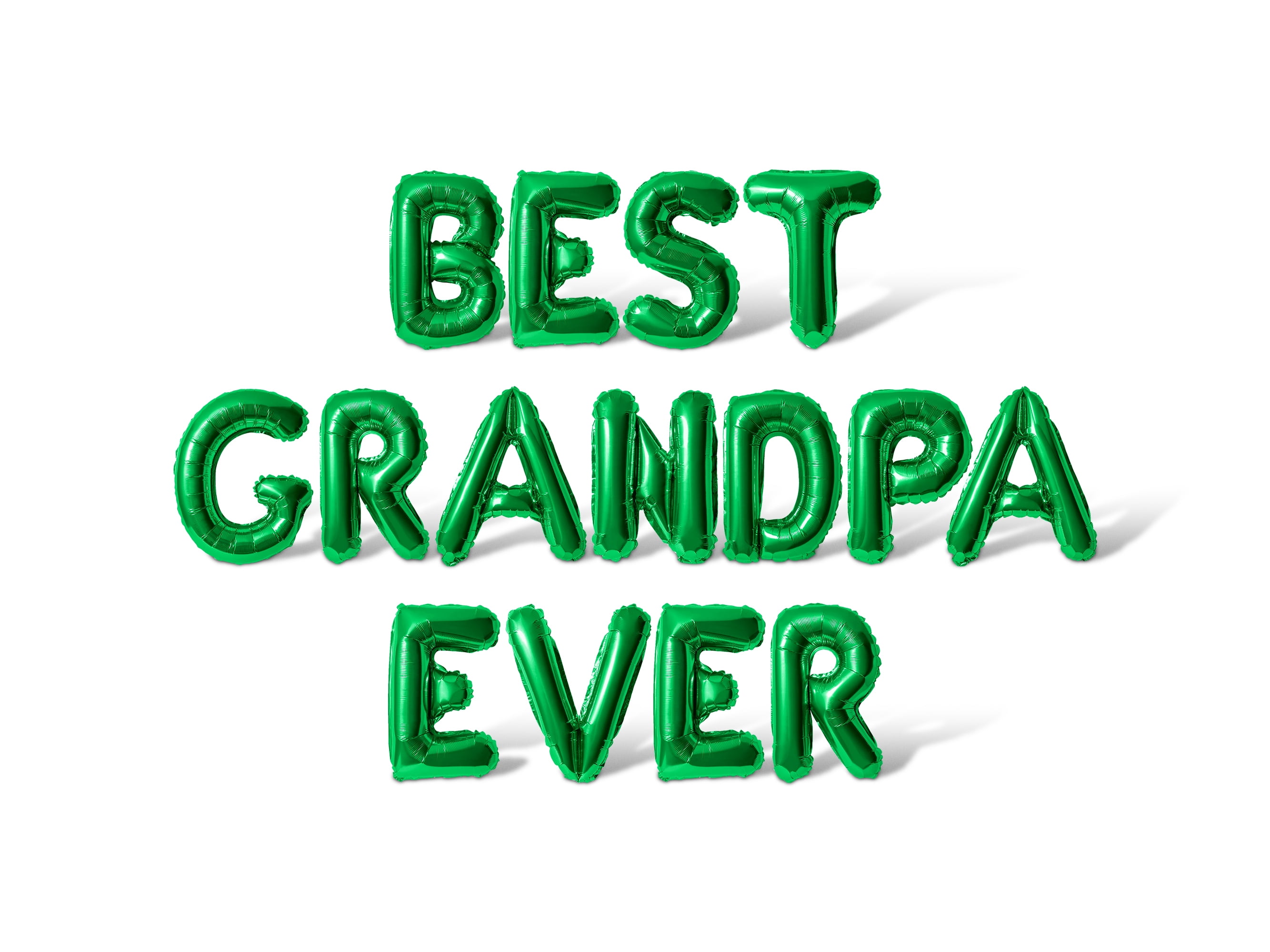 Letter Balloons - BEST GRANDPA EVER 16" Inch Alphabet Letters Foil ...