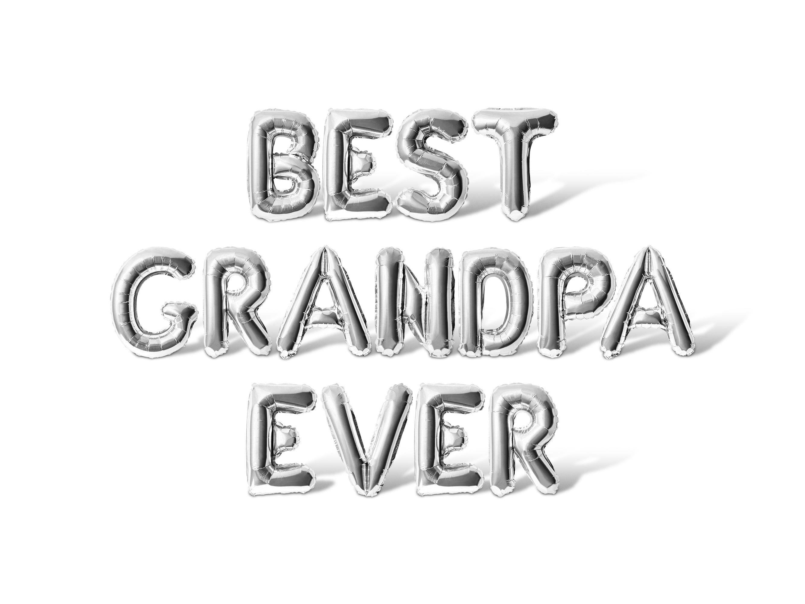 Letter Balloons - BEST GRANDPA EVER 16" Inch Alphabet Letters Foil ...