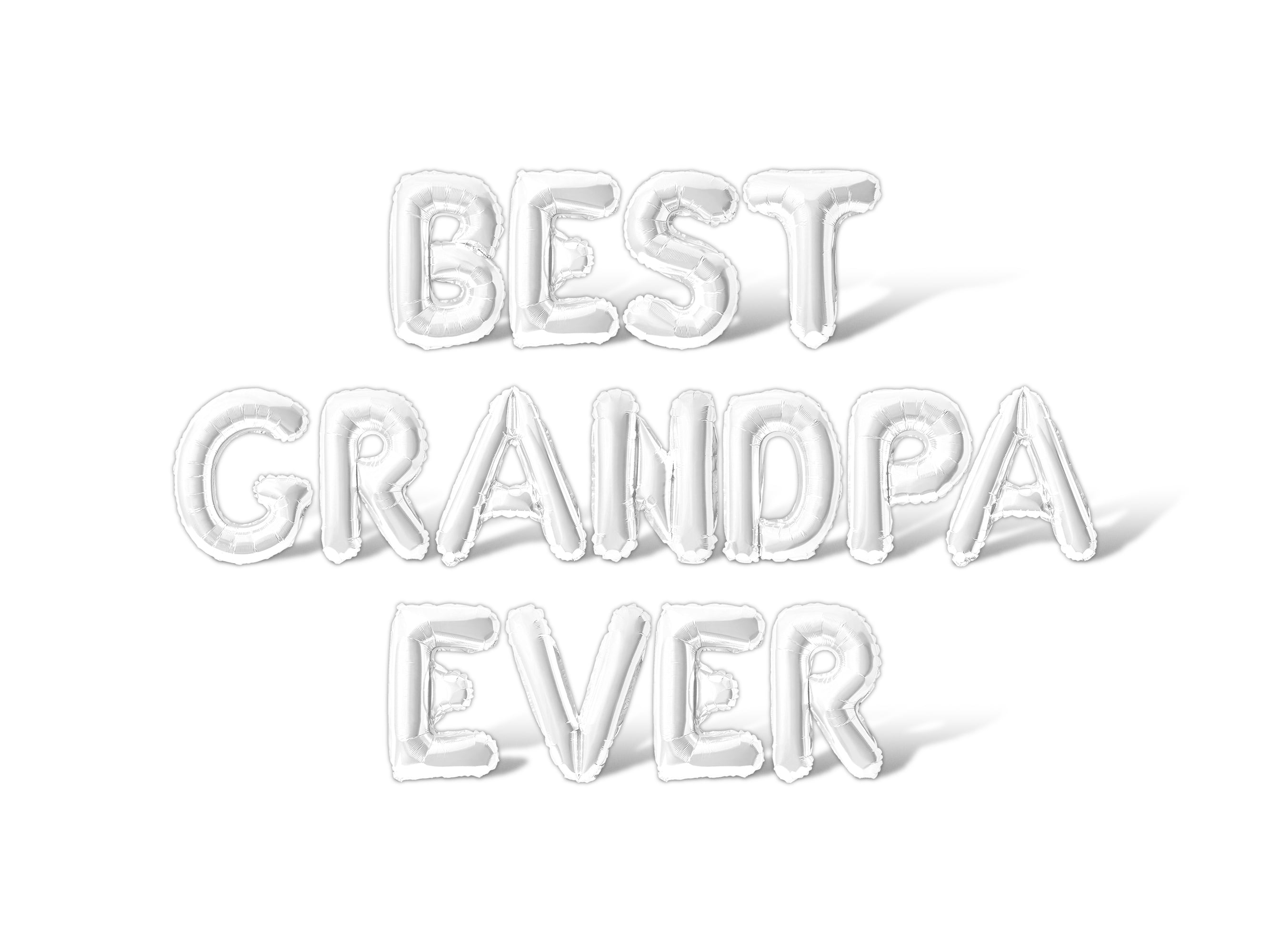 Letter Balloons - BEST GRANDPA EVER 16" Inch Alphabet Letters Foil ...