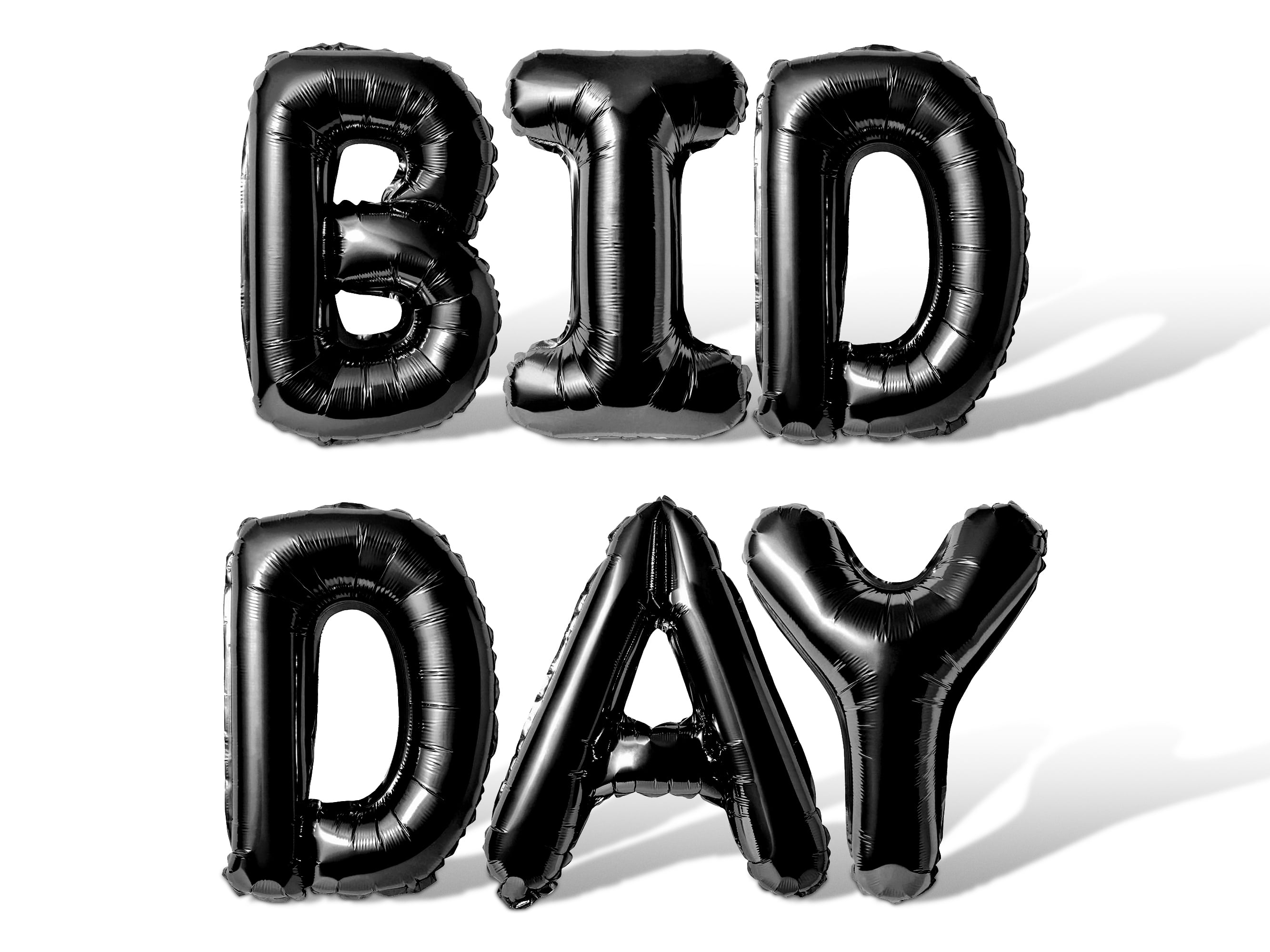 Letter Balloons - BID DAY 16" Inch Alphabet Letters Foil Mylar Balloon ...