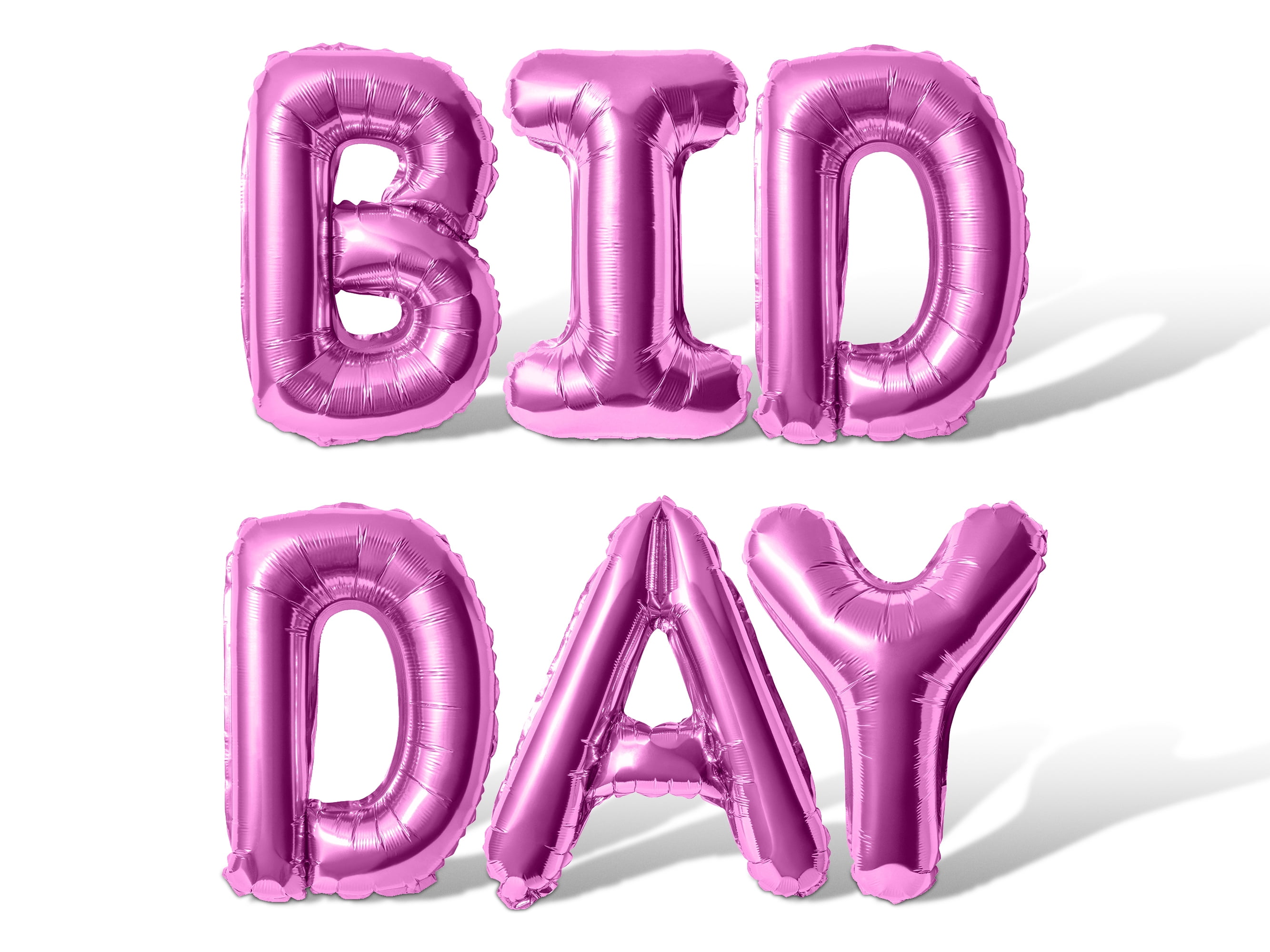 Letter Balloons - BID DAY 16" Inch Alphabet Letters Foil Mylar Balloon ...