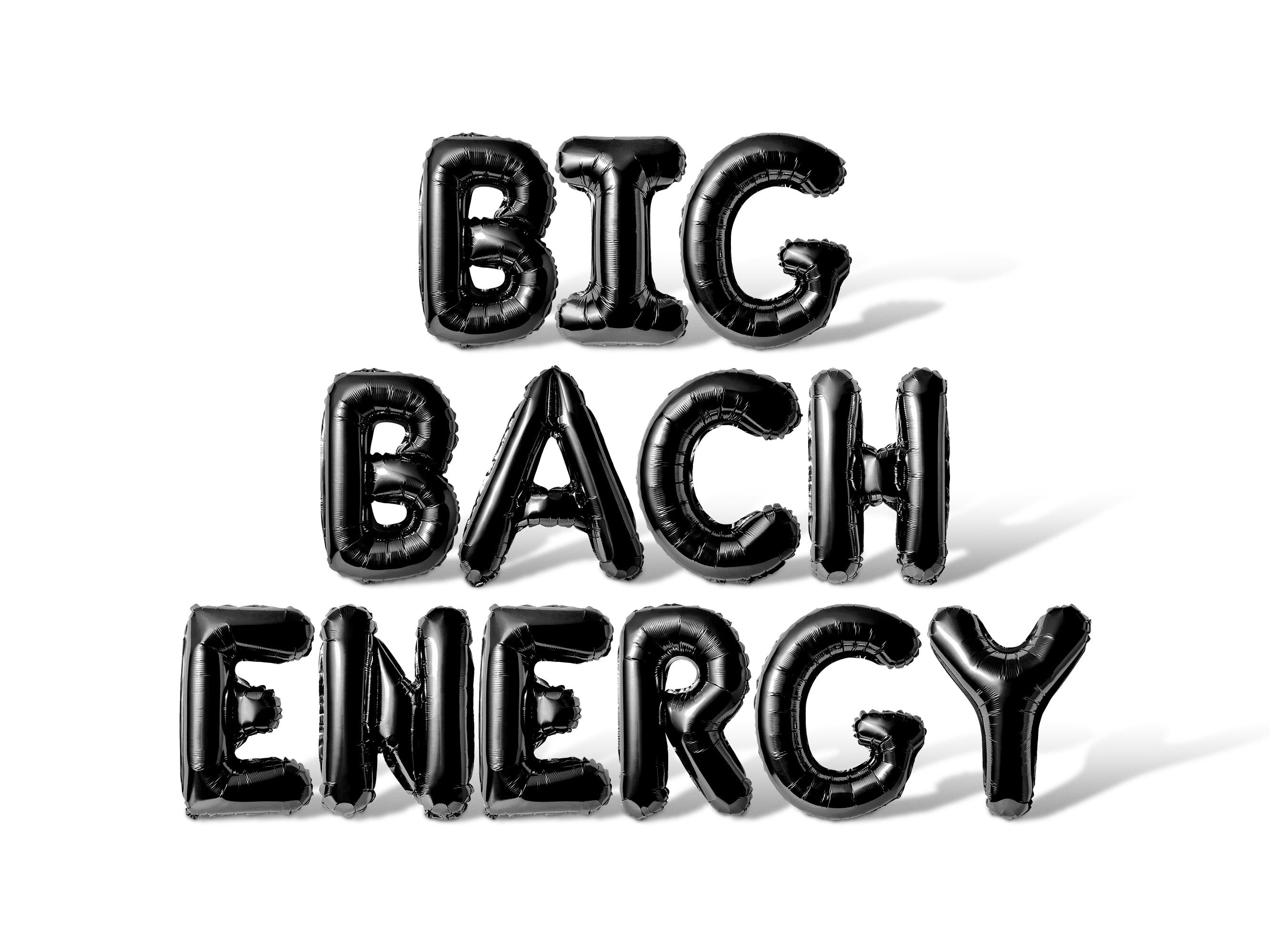 Letter Balloons - BIG BACH ENERGY 16" Inch Alphabet Letters Foil Mylar ...