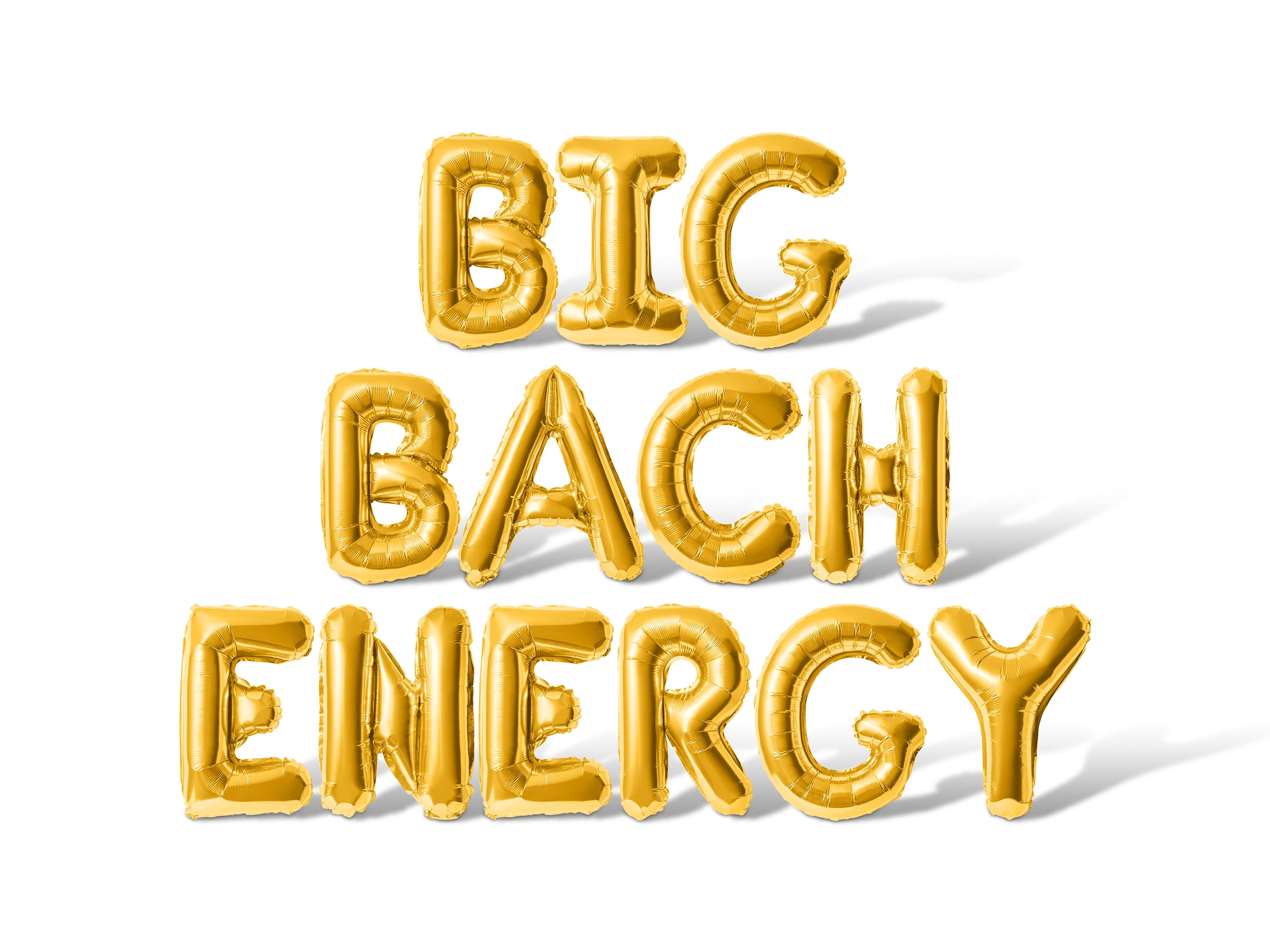 Letter Balloons - BIG BACH ENERGY 16" Inch Alphabet Letters Foil Mylar ...