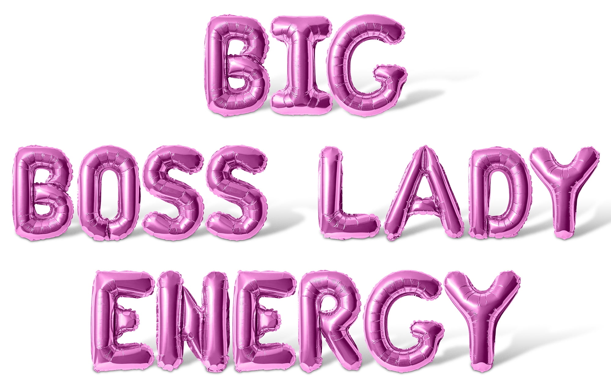 Letter Balloons - BIG BOSS LADY ENERGY 16" Inch Alphabet Letters Foil ...