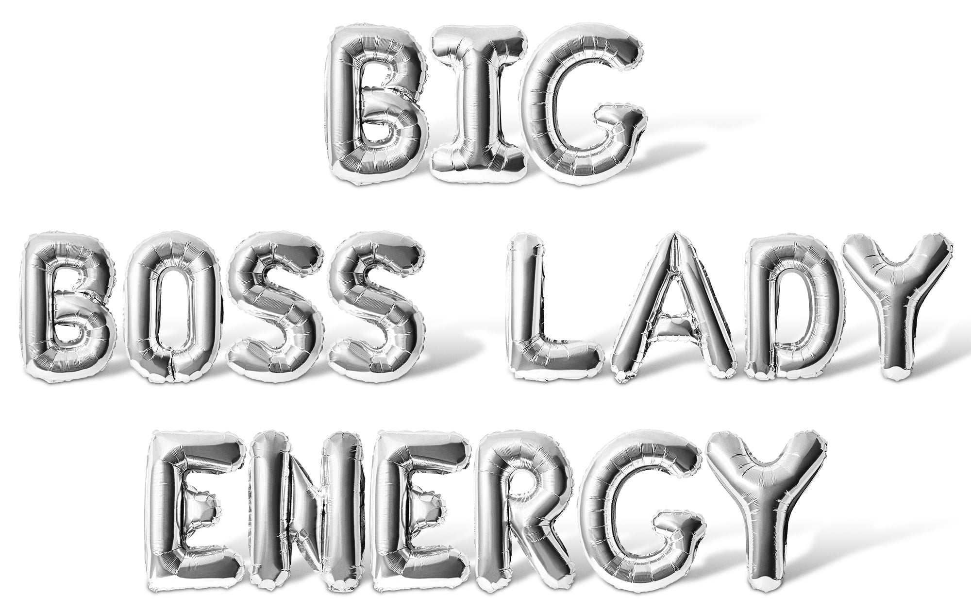 Letter Balloons - BIG BOSS LADY ENERGY 16" Inch Alphabet Letters Foil ...