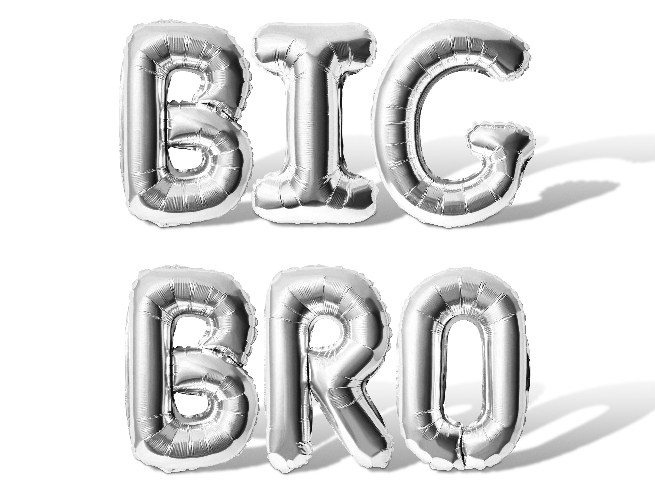 Letter Balloons - BIG BRO 16" Inch Alphabet Letters Foil Mylar Balloon ...