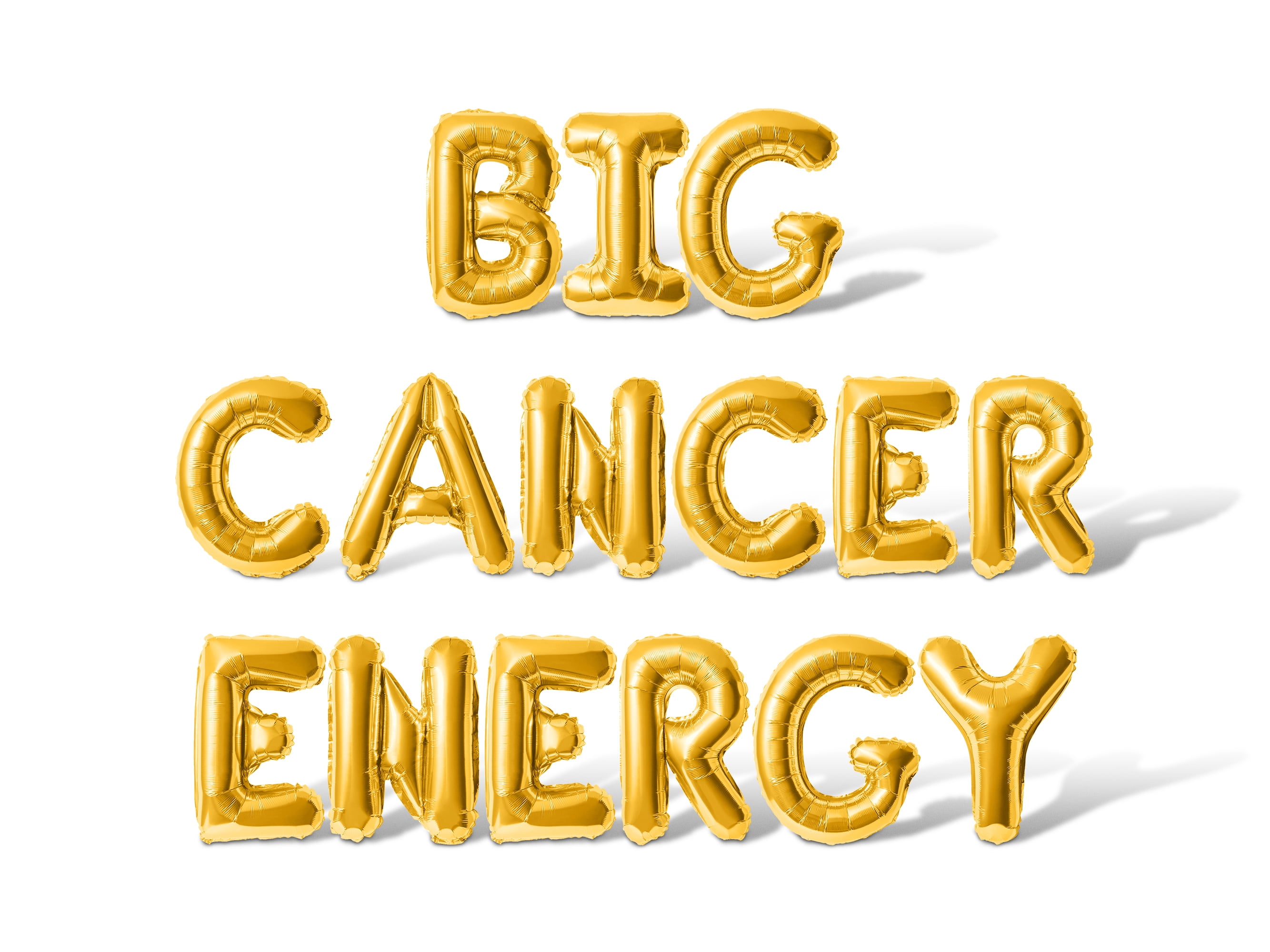 Letter Balloons - BIG CANCER ENERGY 16" Inch Alphabet Letters Foil ...