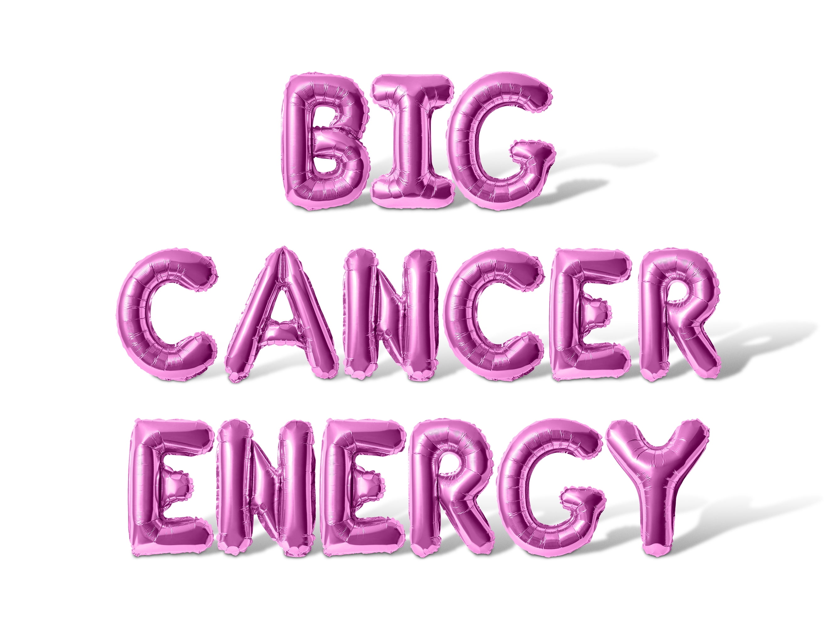 Letter Balloons - BIG CANCER ENERGY 16" Inch Alphabet Letters Foil ...