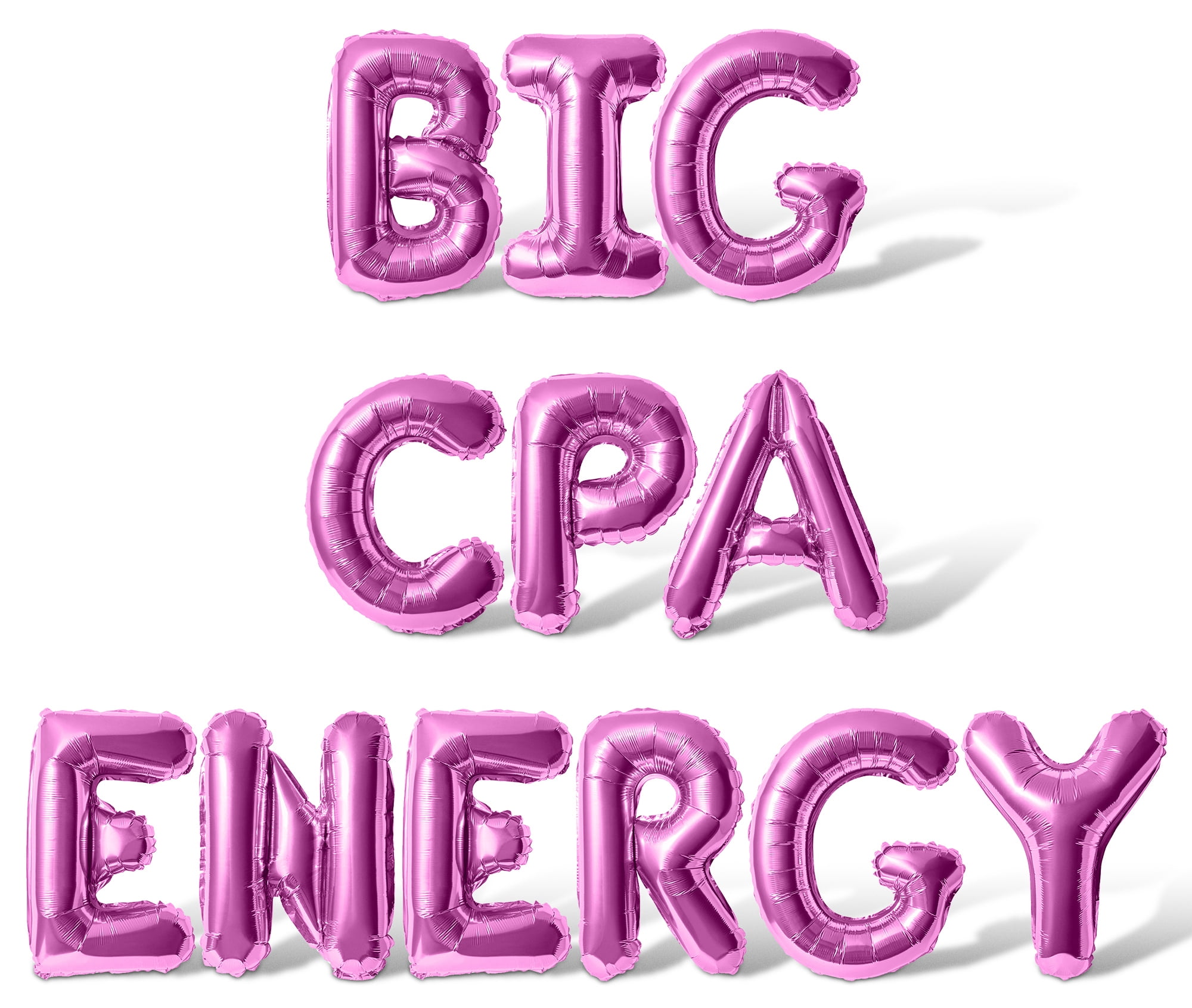 Letter Balloons - BIG CPA ENERGY 16" Inch Alphabet Letters Foil Mylar ...