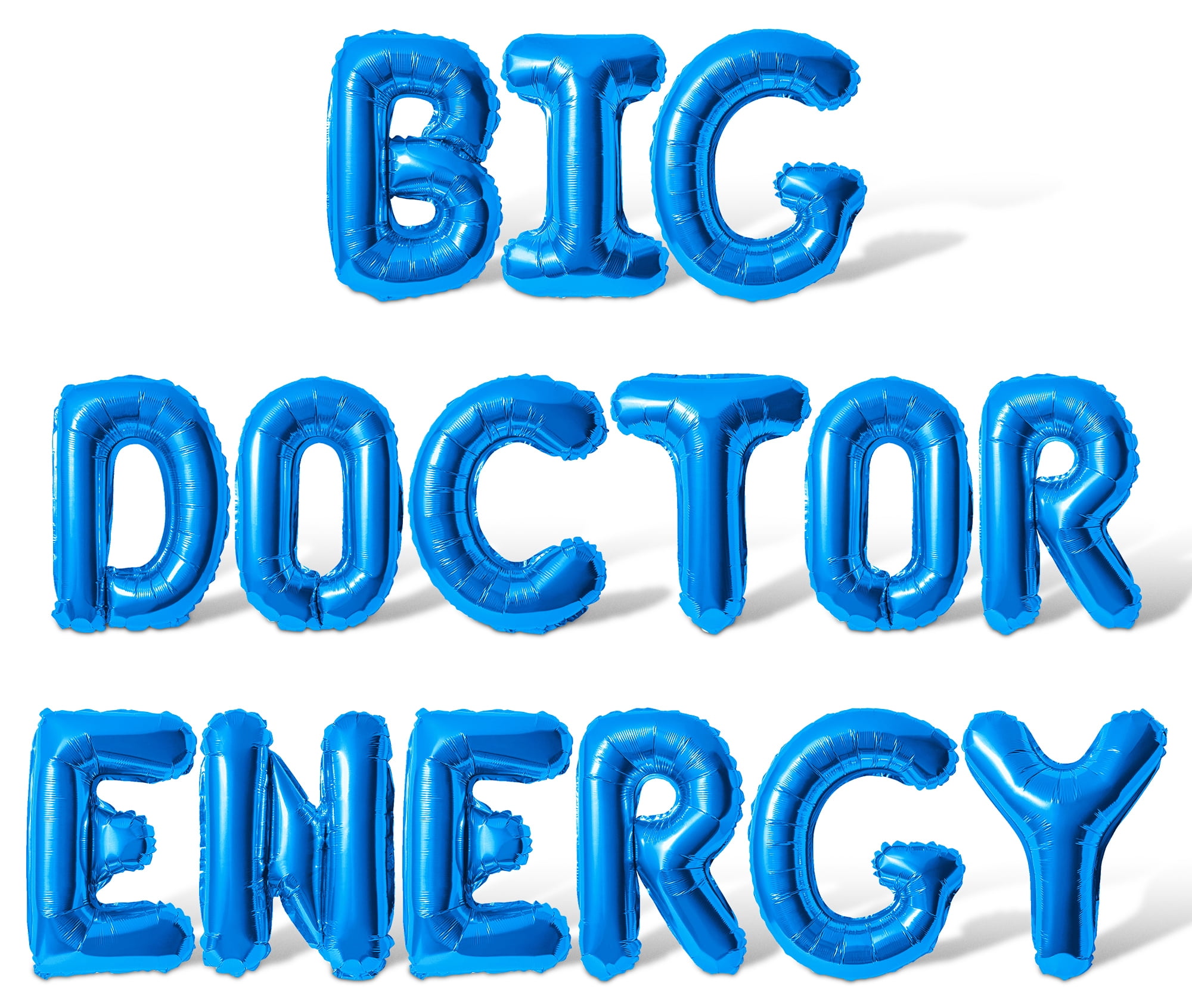 Letter Balloons - BIG DOCTOR ENERGY 16" Inch Alphabet Letters Foil ...