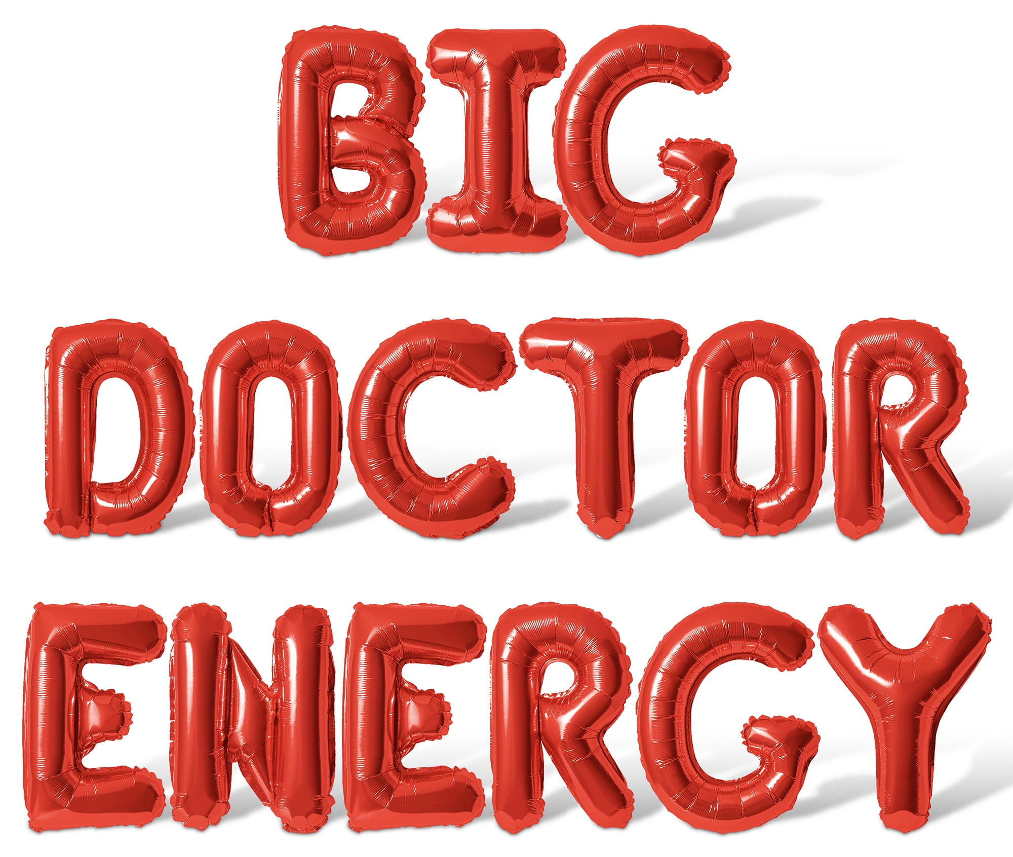 Letter Balloons - BIG DOCTOR ENERGY 16" Inch Alphabet Letters Foil ...