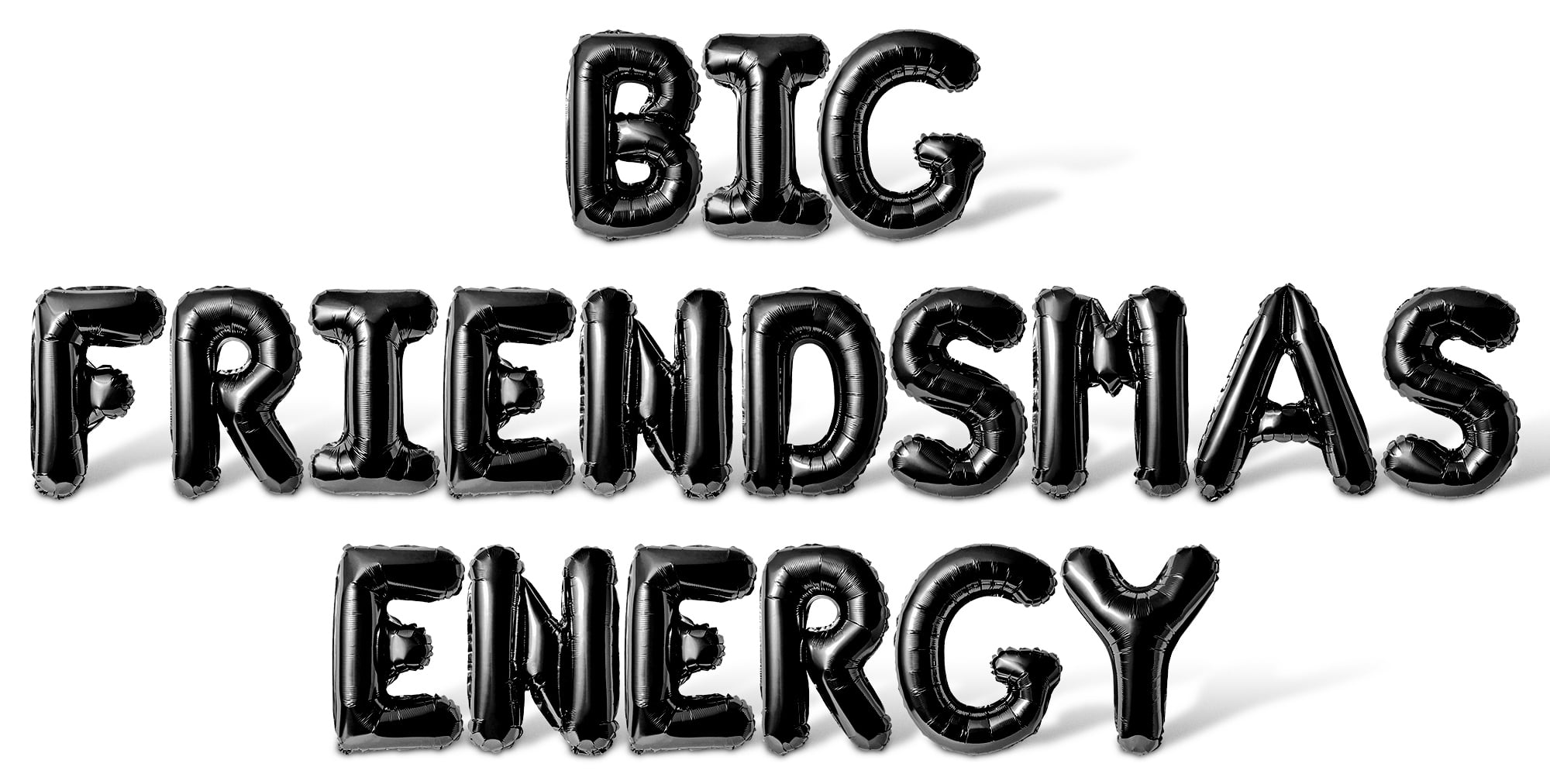 Letter Balloons - BIG FRIENDSMAS ENERGY 16" Inch Alphabet Letters Foil ...