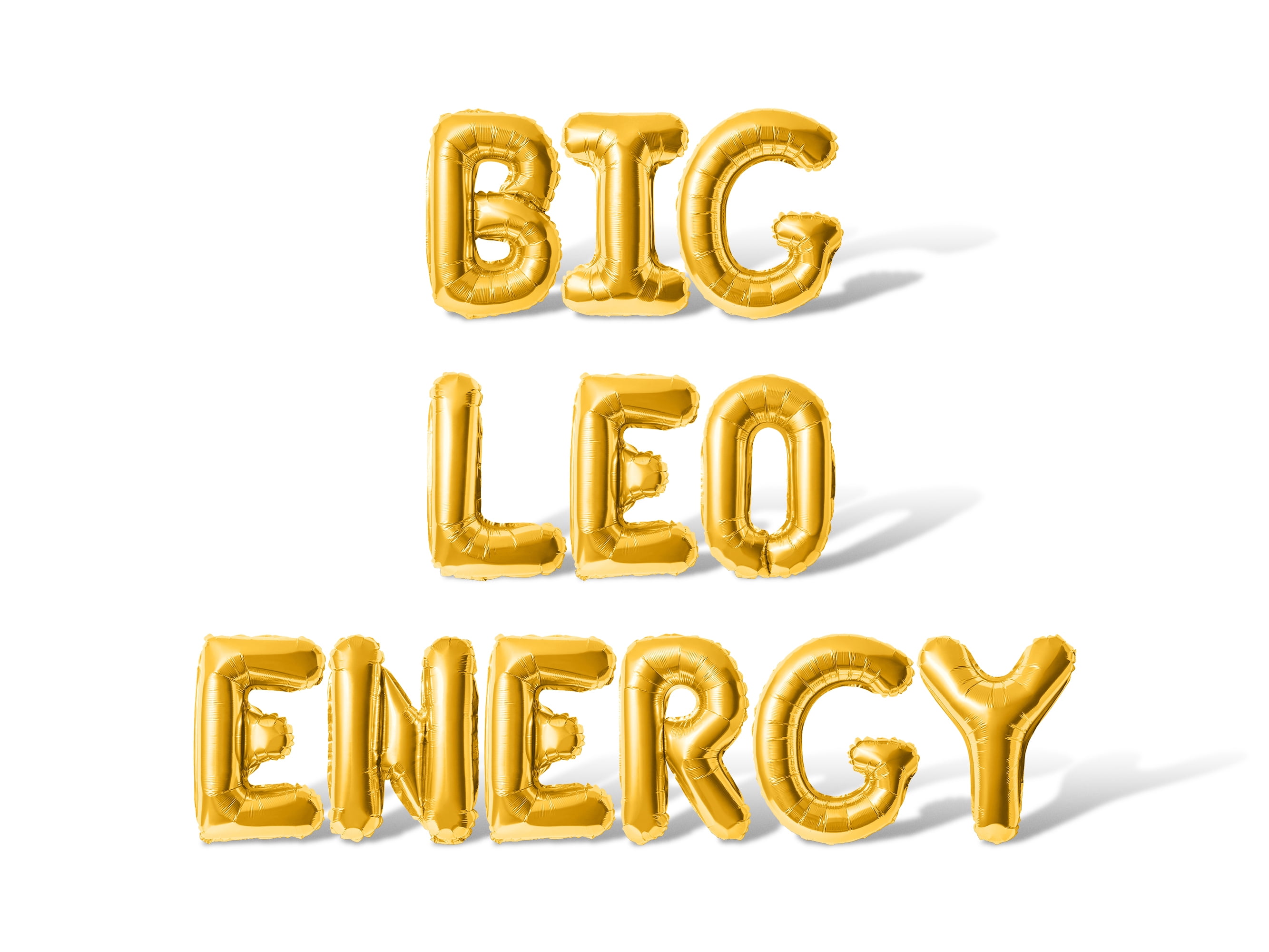 Letter Balloons - BIG LEO ENERGY 16" Inch Alphabet Letters Foil Mylar ...