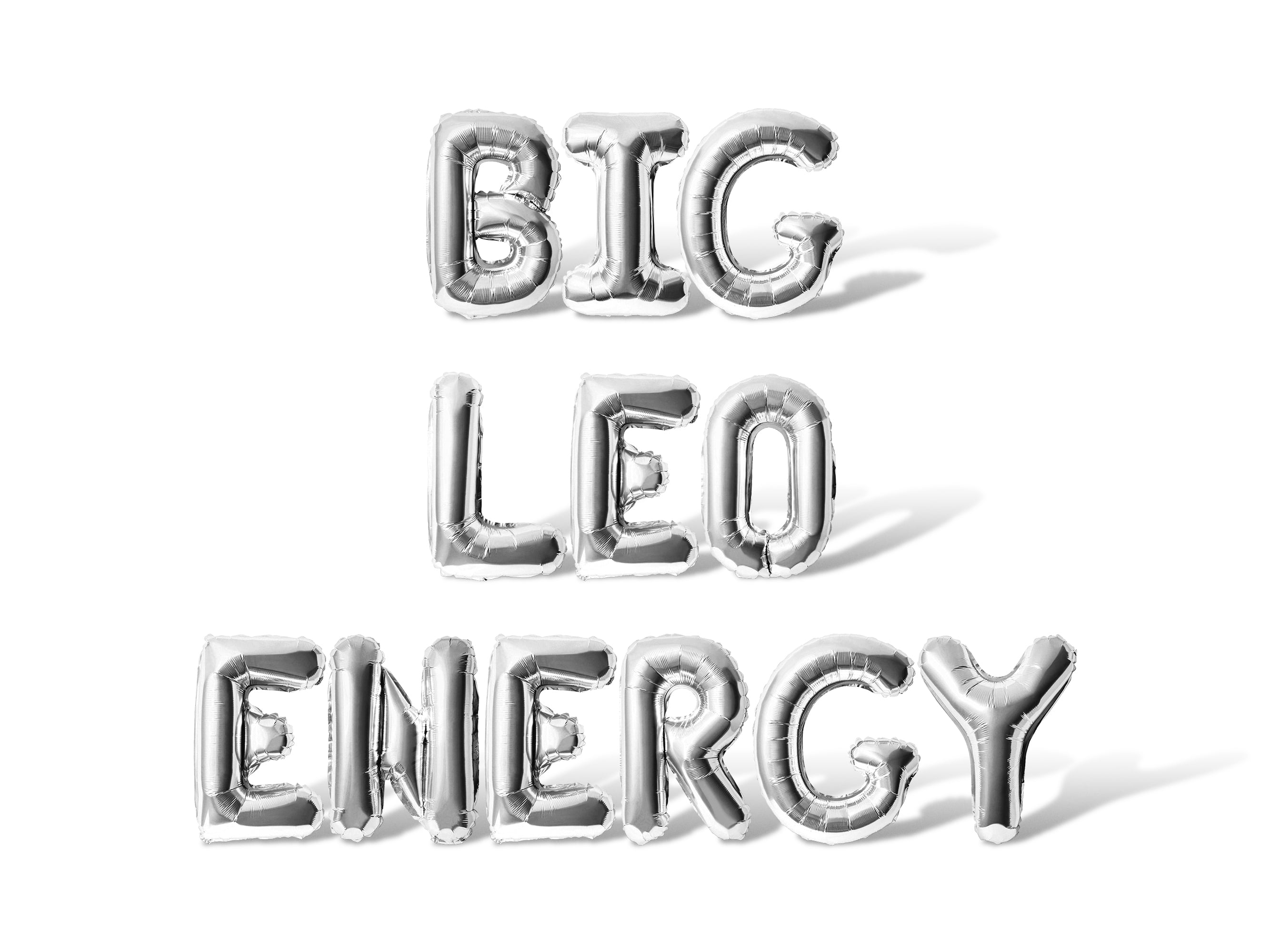 Letter Balloons - BIG LEO ENERGY 16" Inch Alphabet Letters Foil Mylar ...