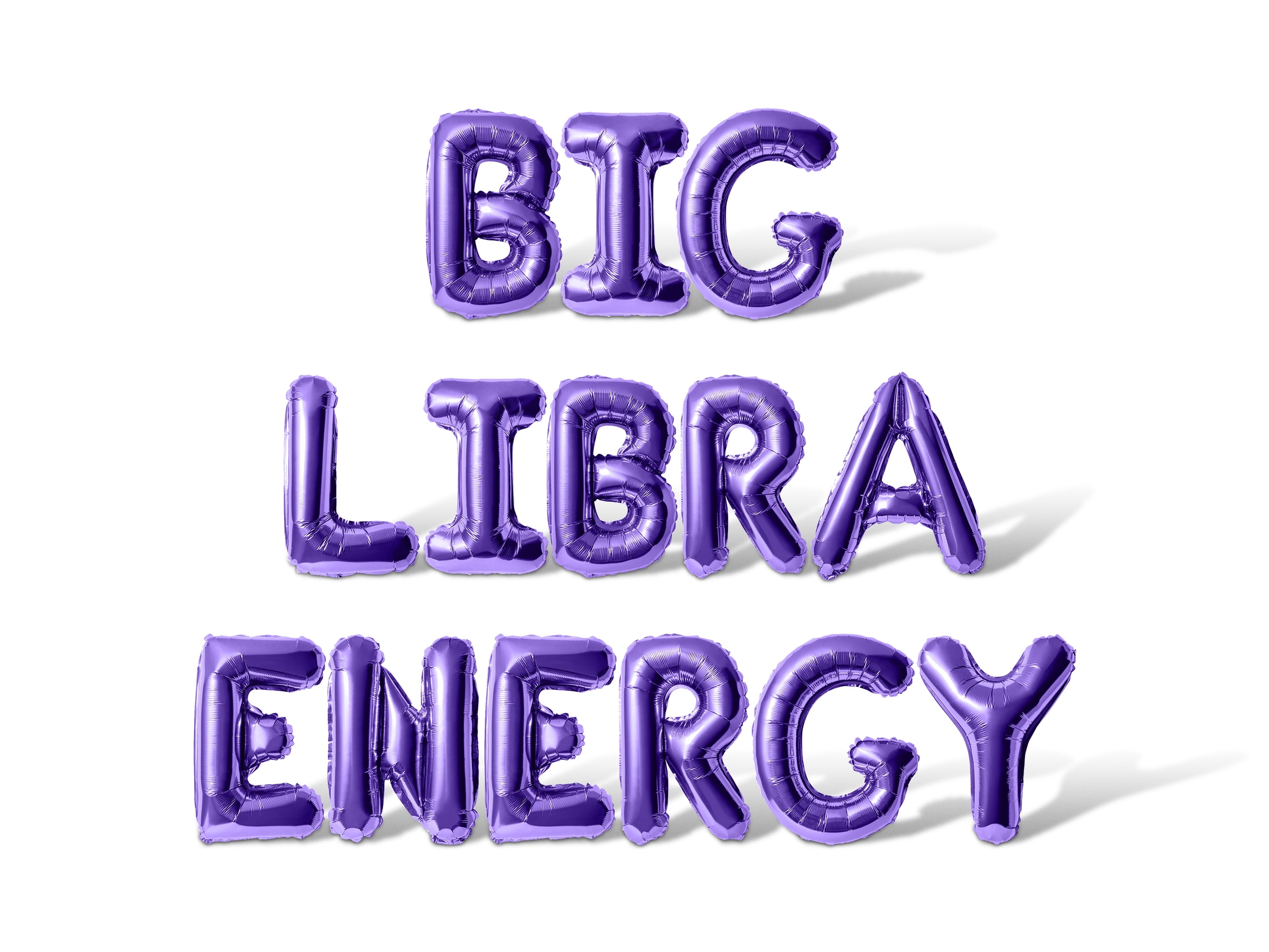 Letter Balloons - BIG LIBRA ENERGY 16" Inch Alphabet Letters Foil Mylar ...