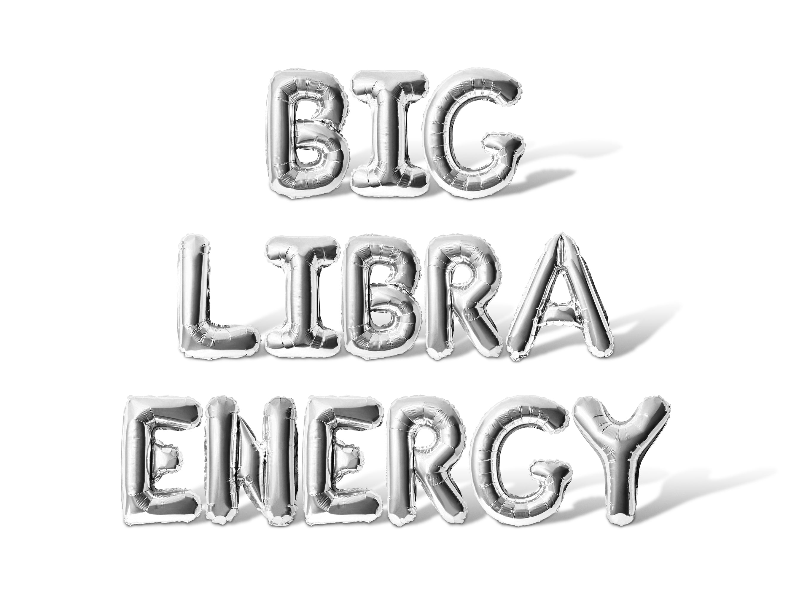 Letter Balloons - BIG LIBRA ENERGY 16" Inch Alphabet Letters Foil Mylar ...