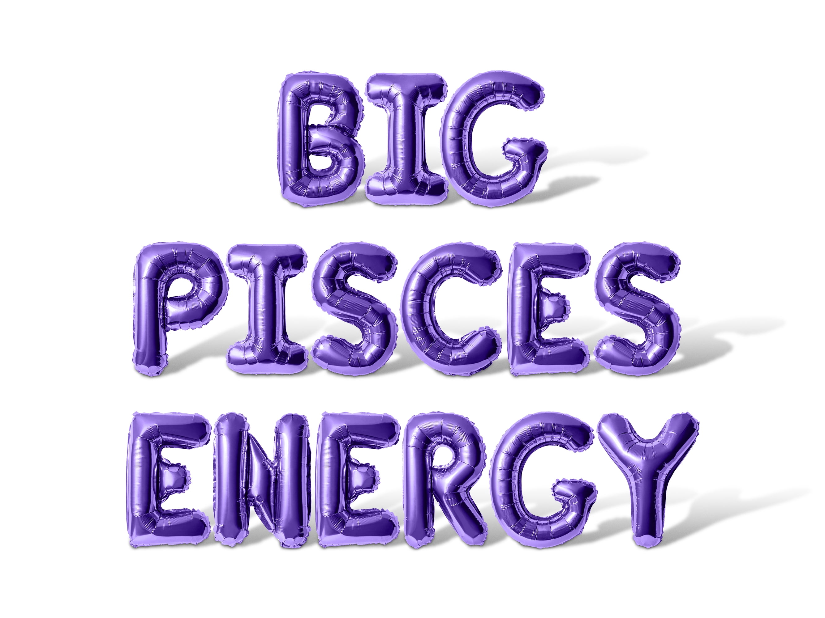 Letter Balloons - BIG PISCES ENERGY 16" Inch Alphabet Letters Foil ...
