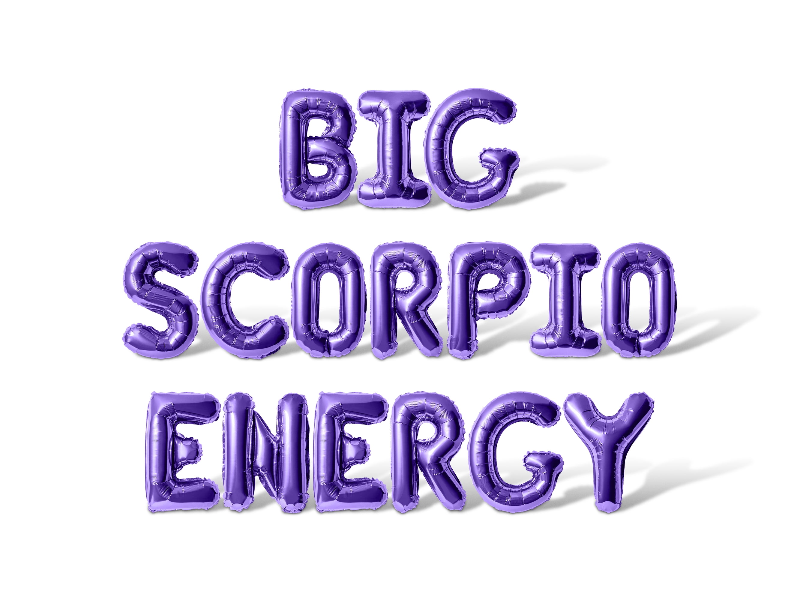 Letter Balloons - BIG SCORPIO ENERGY 16" Inch Alphabet Letters Foil ...