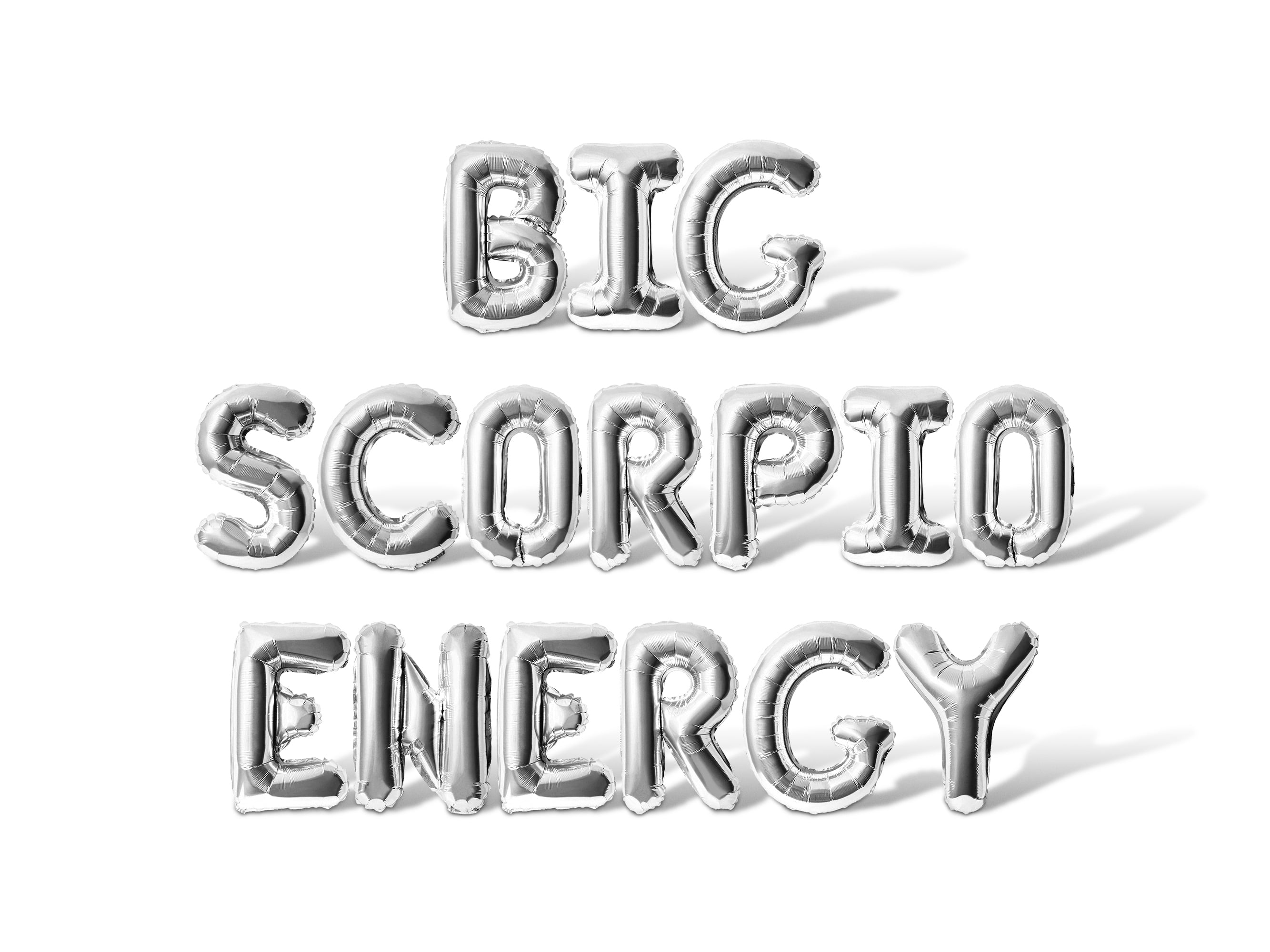 Letter Balloons - BIG SCORPIO ENERGY 16" Inch Alphabet Letters Foil ...
