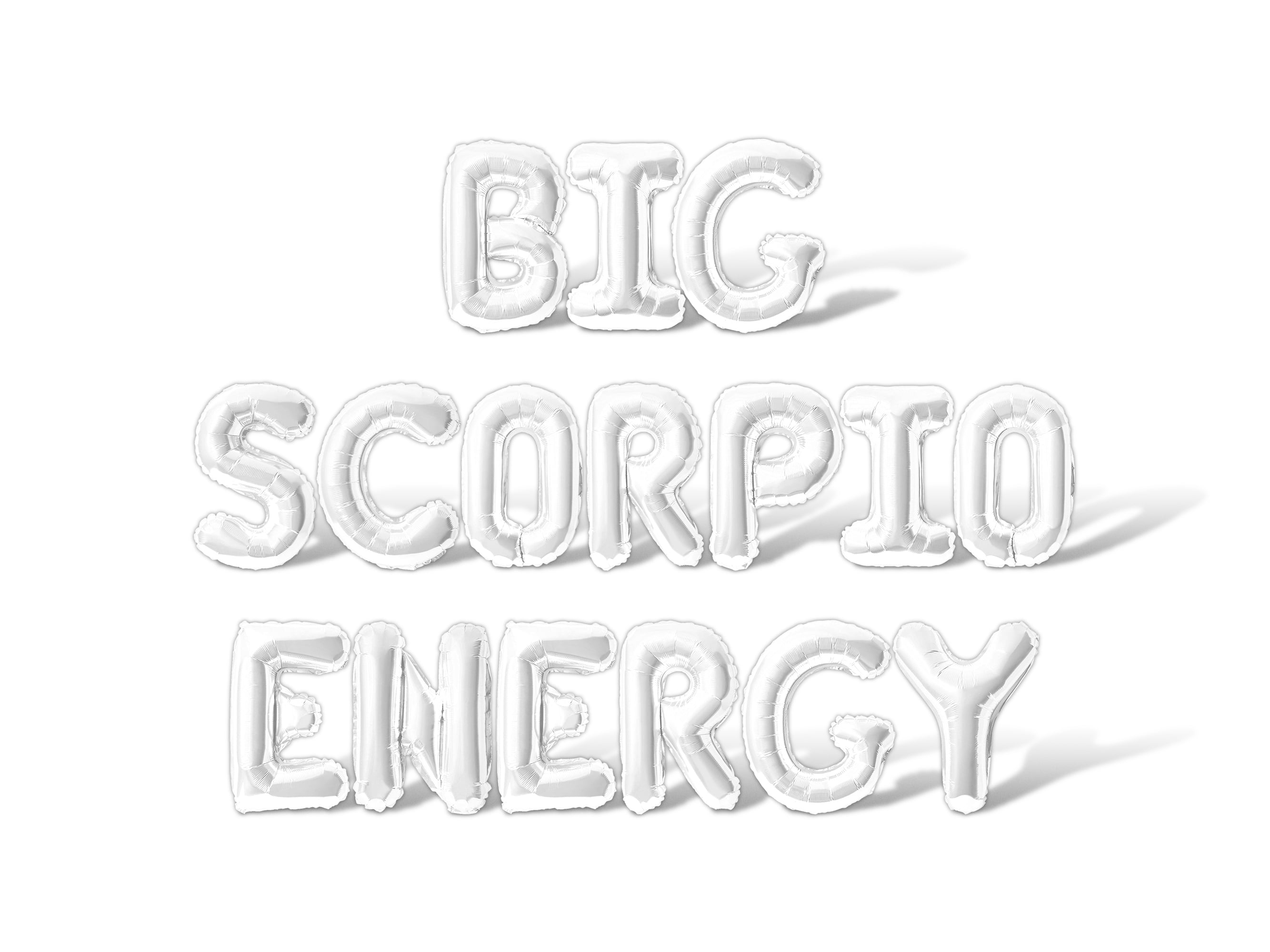 Letter Balloons - BIG SCORPIO ENERGY 16" Inch Alphabet Letters Foil ...