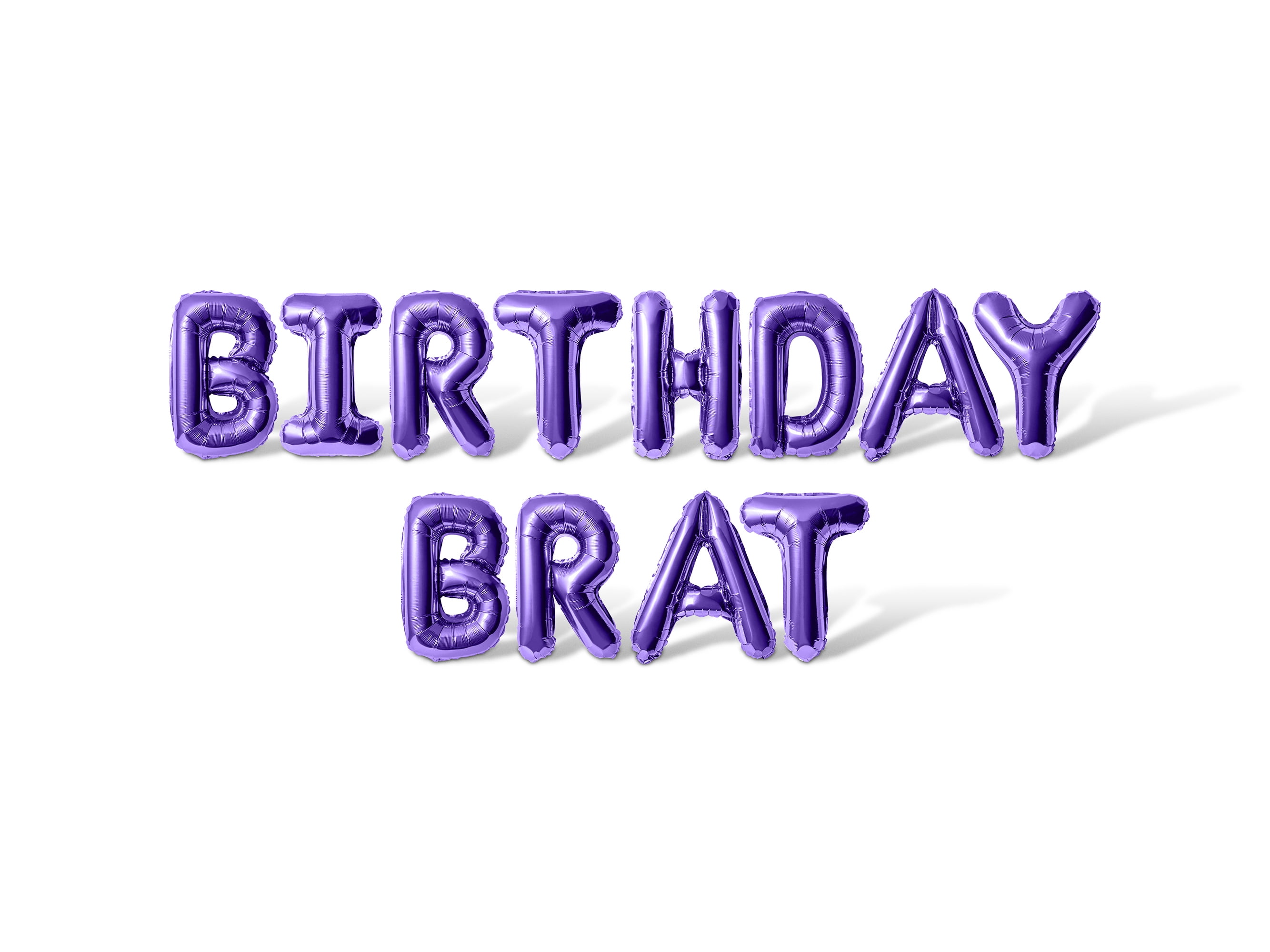 Letter Balloons - BIRTHDAY BADDIE 16" Inch Alphabet Letters Foil Mylar ...
