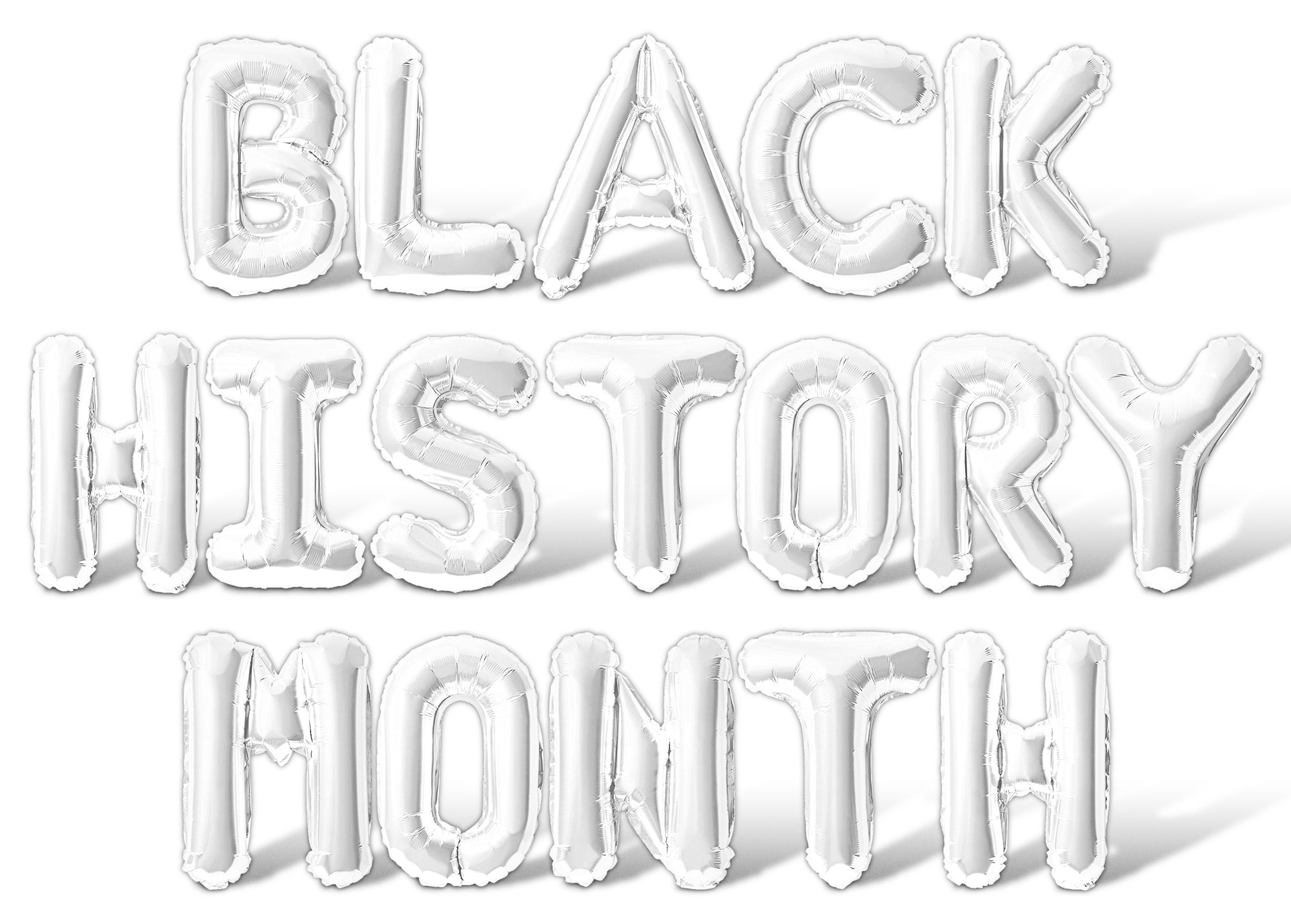 Letter Balloons - BLACK HISTORY MONTH 16" Inch Alphabet Letters Foil ...