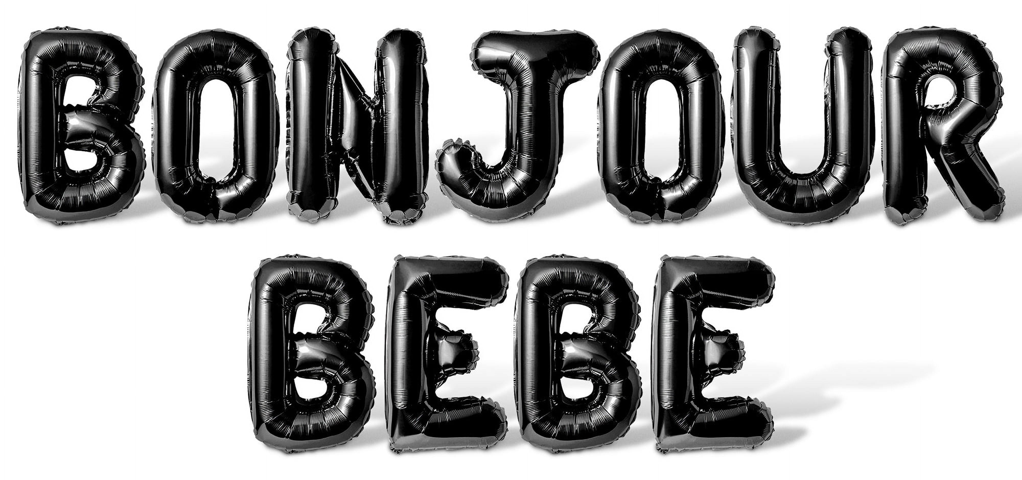 Letter Balloons - BONJOUR BEBE 16" Inch Alphabet Letters Foil Mylar ...