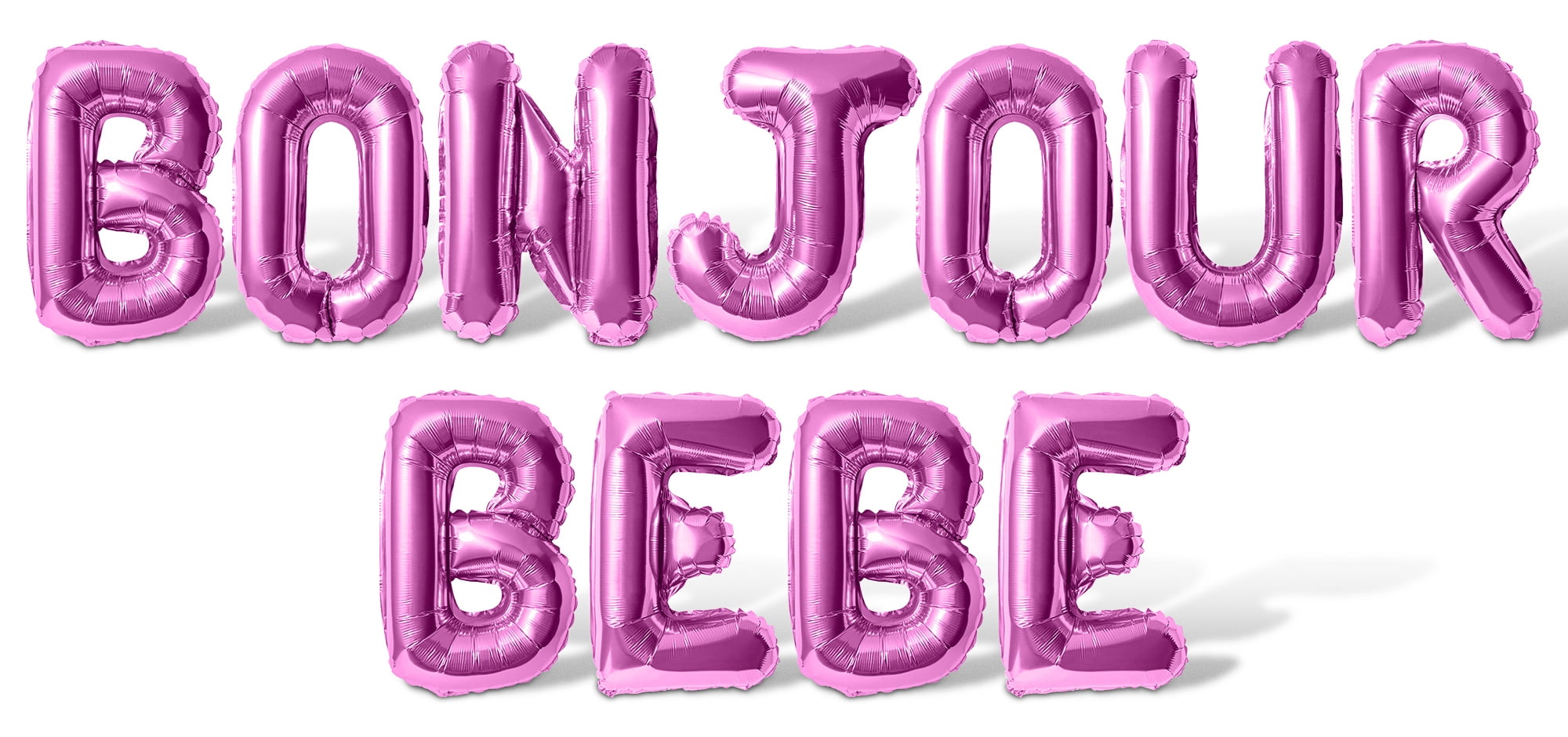 Letter Balloons - BONJOUR BEBE 16" Inch Alphabet Letters Foil Mylar ...