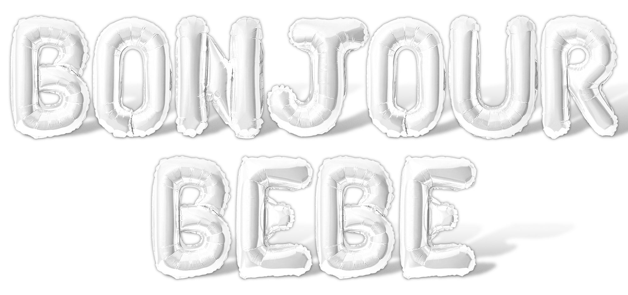 Letter Balloons - BONJOUR BEBE 16" Inch Alphabet Letters Foil Mylar ...