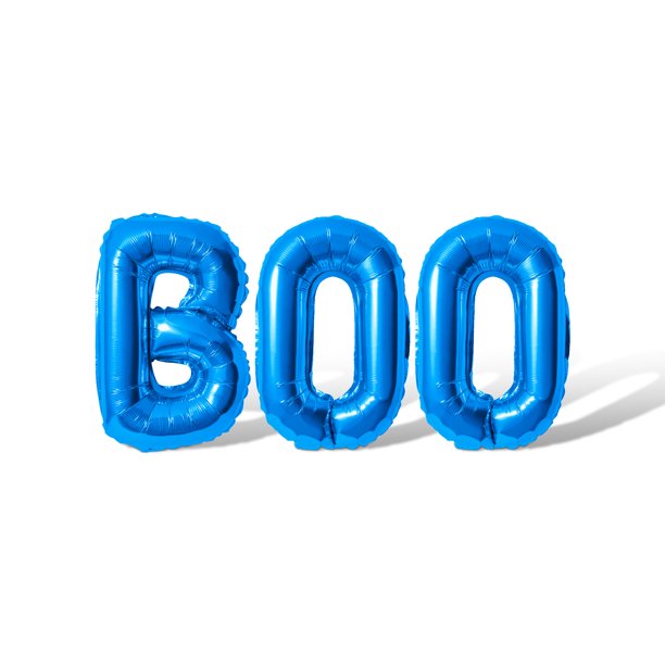 Letter Balloons - BOO 16" Inch Alphabet Letters Foil Mylar Balloon ...