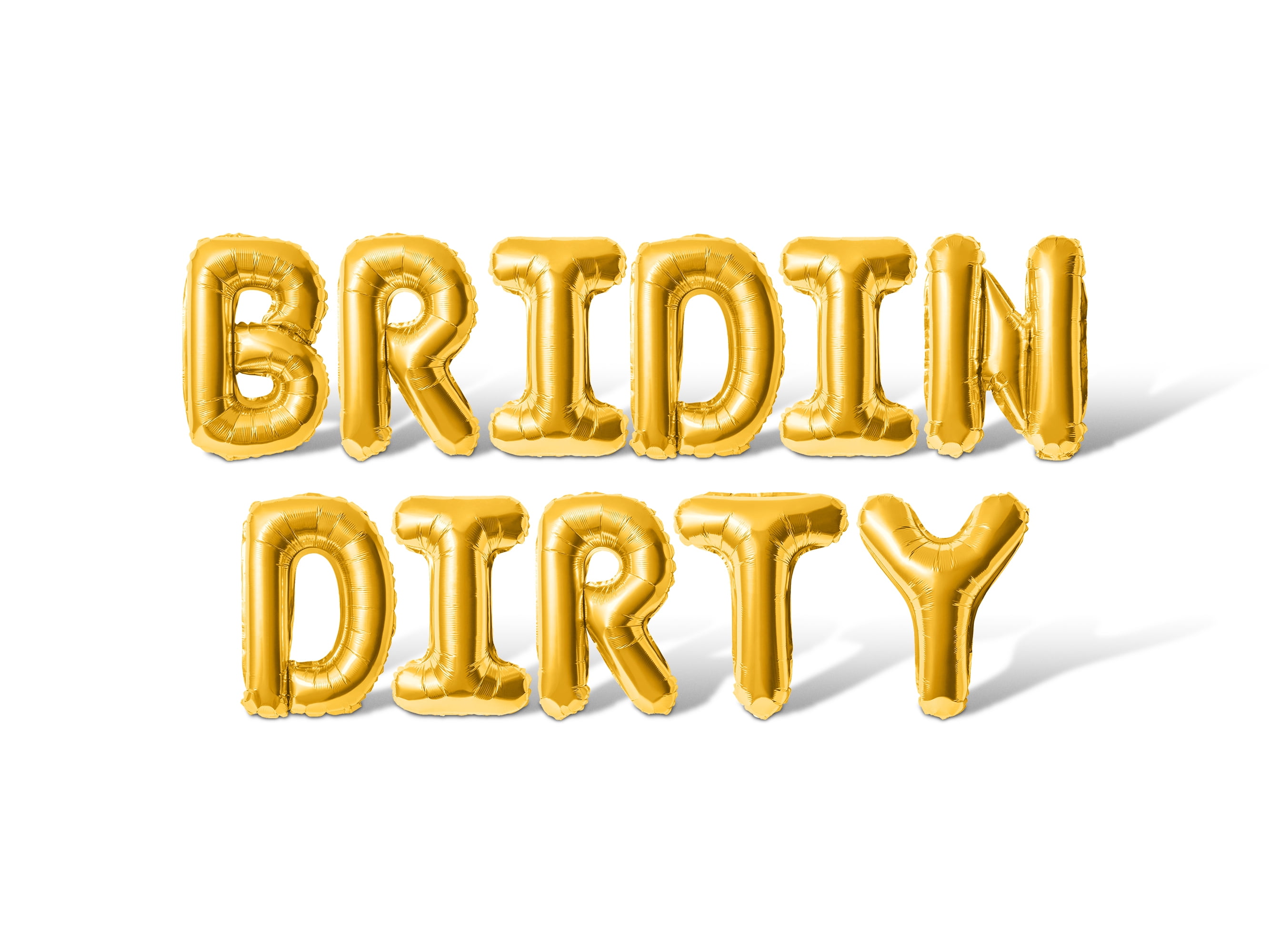 Letter Balloons - BRIDIN DIRTY 16" Inch Alphabet Letters Foil Mylar ...